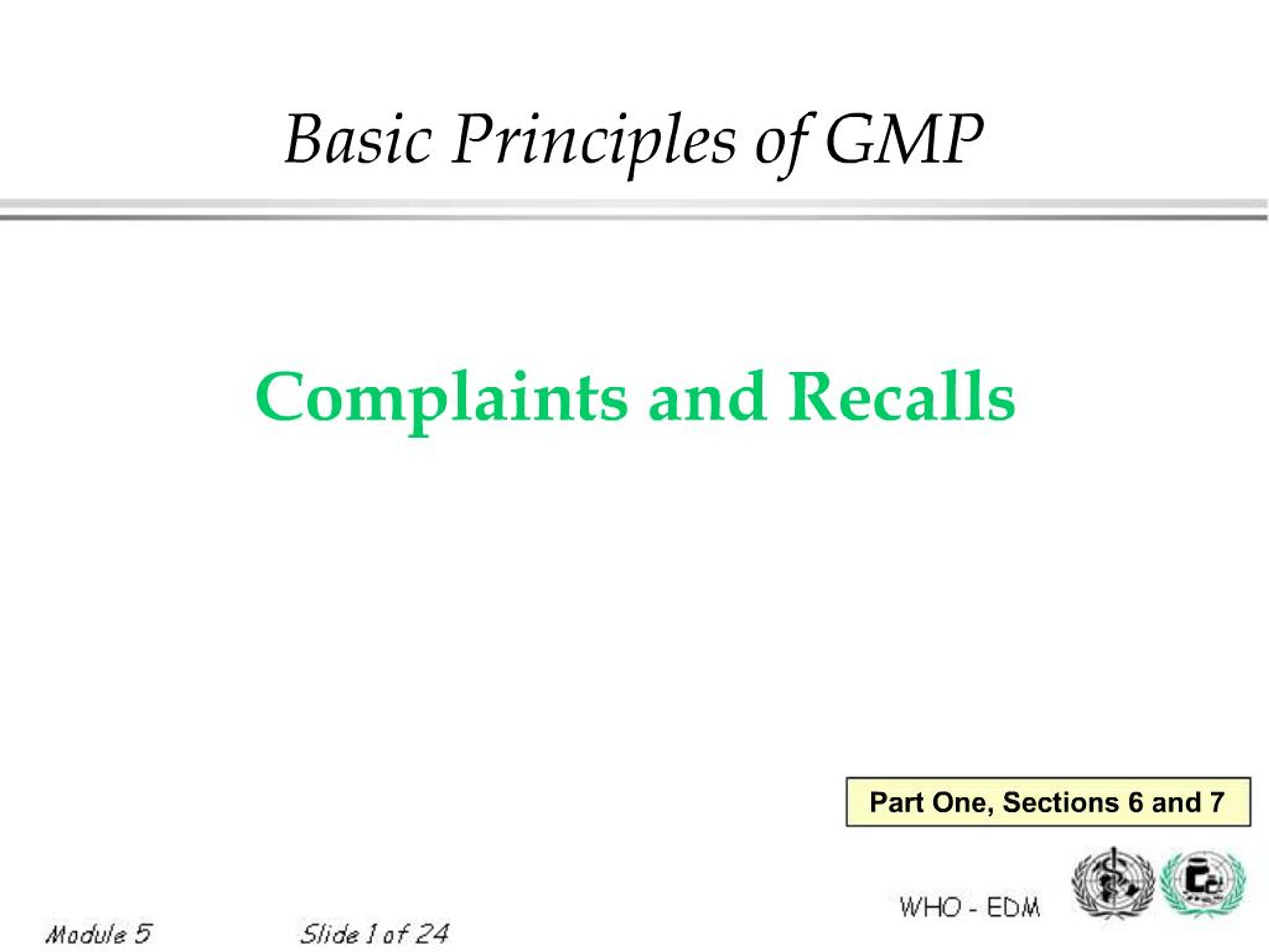 PPT - Basic Principles of GMP PowerPoint Presentation, free download ...
