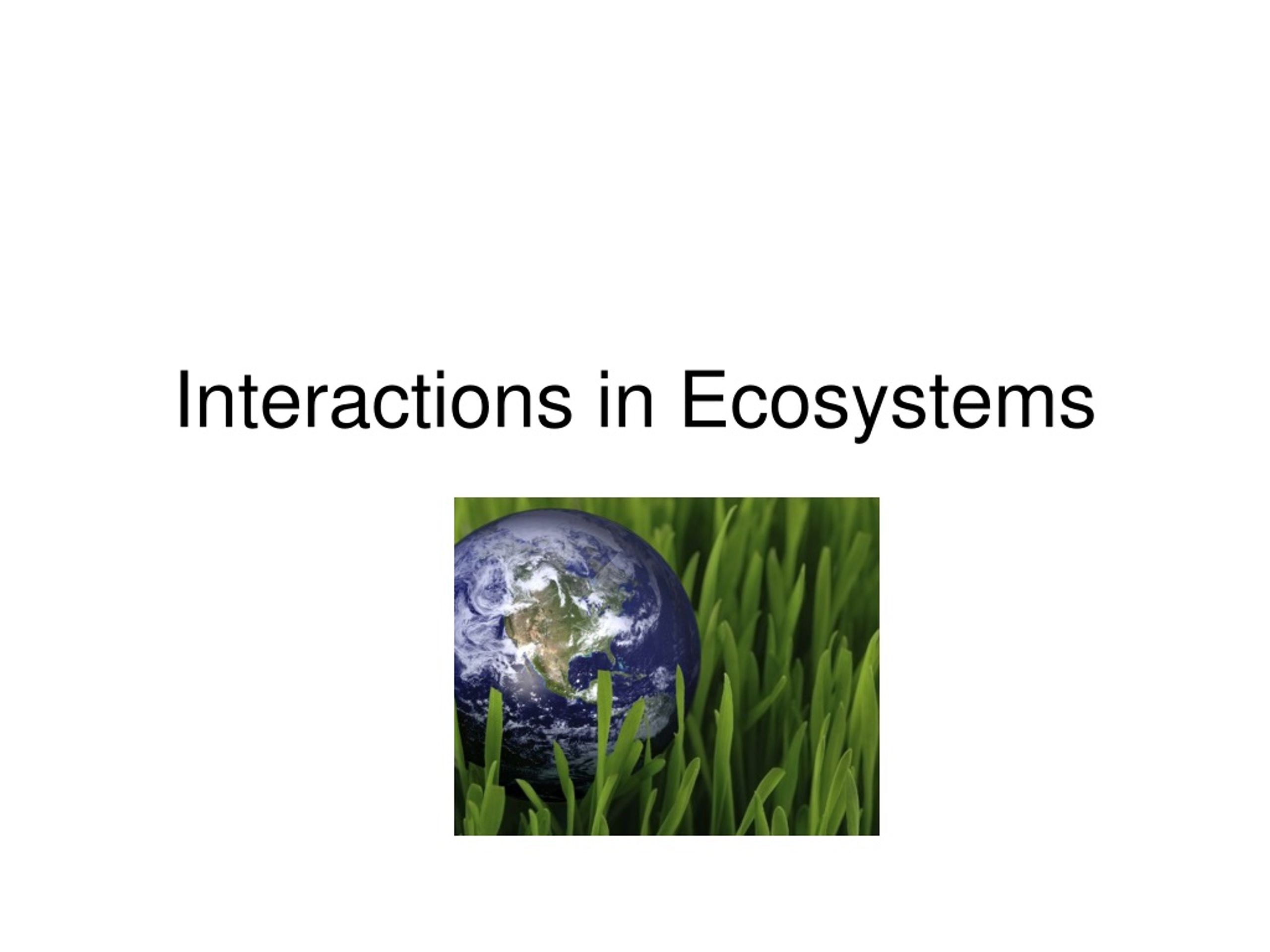 PPT - Interactions in Ecosystems PowerPoint Presentation, free download ...