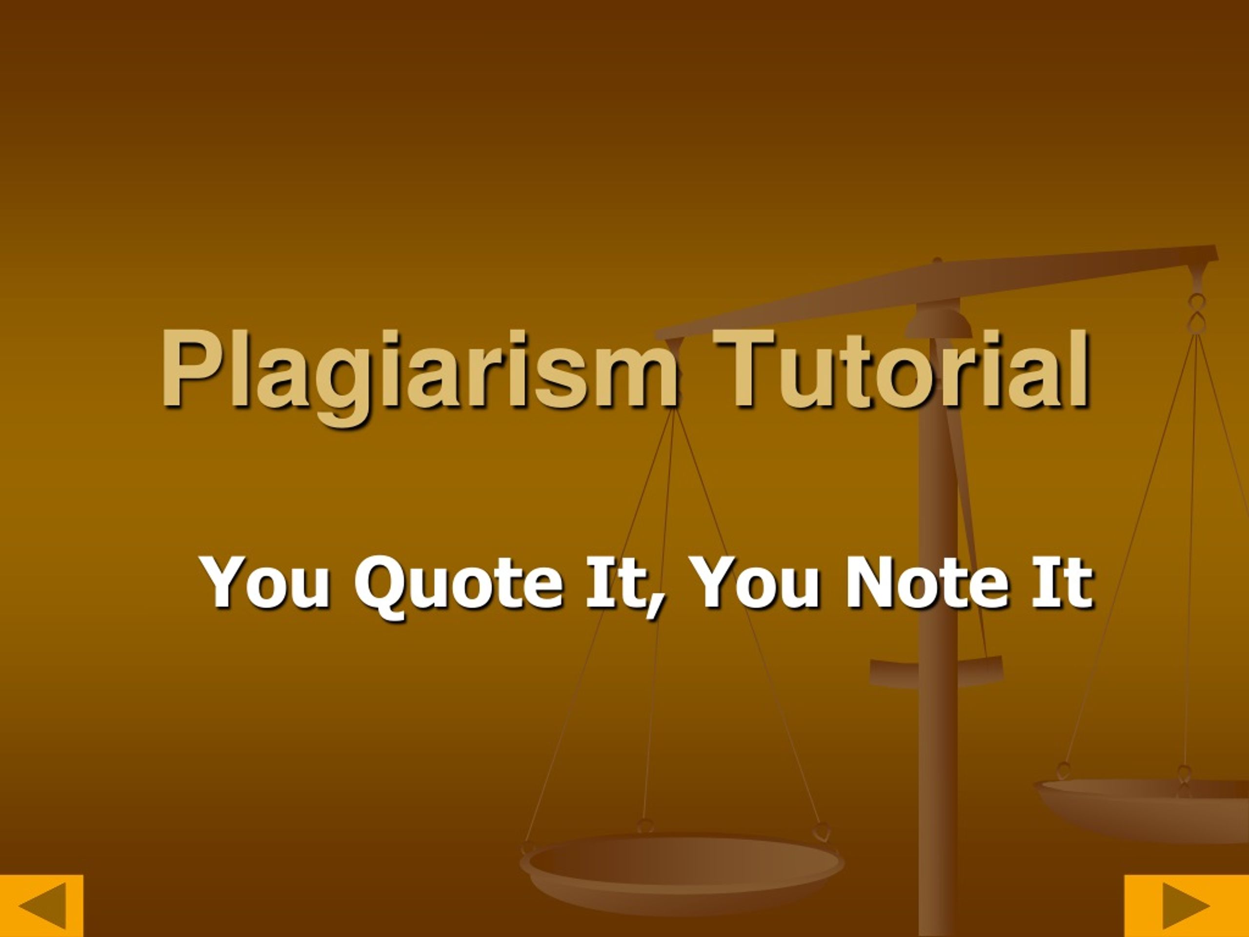PPT - Plagiarism Tutorial PowerPoint Presentation, free download - ID ...