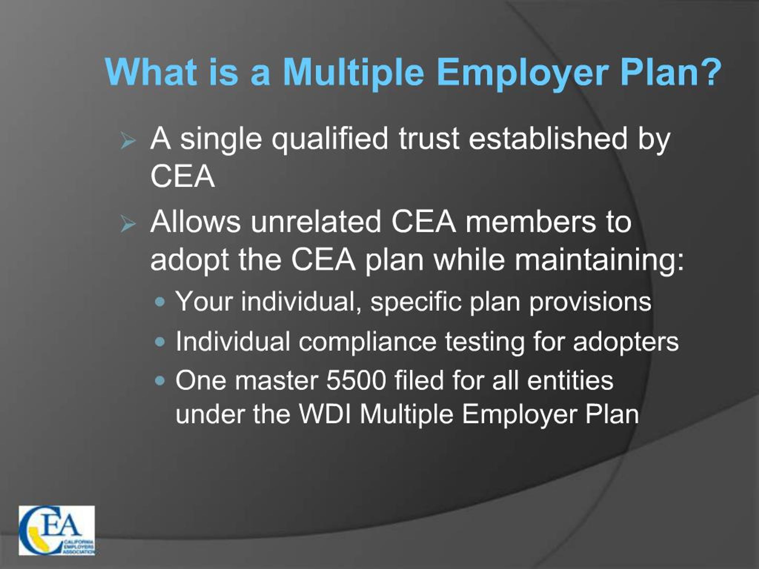 PPT - What is a Multiple Employer Plan PowerPoint Presentation, free ...