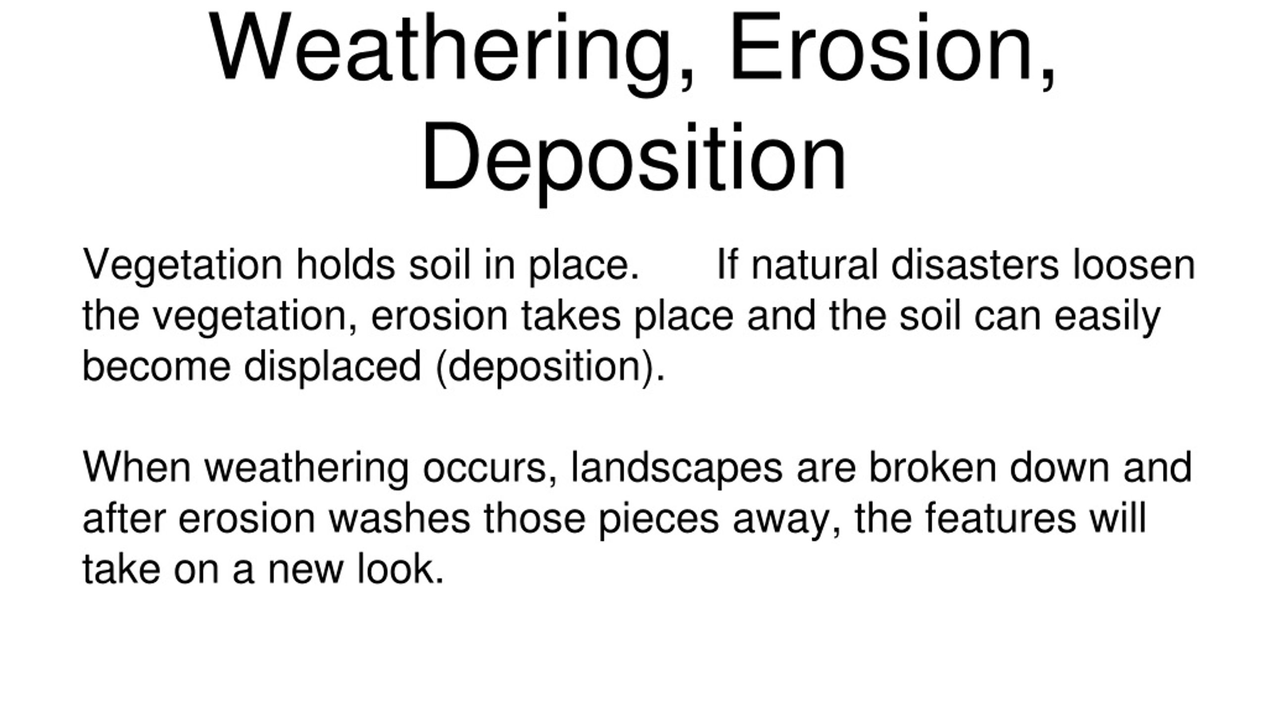 PPT - Weathering , Erosion, Deposition PowerPoint Presentation, free ...