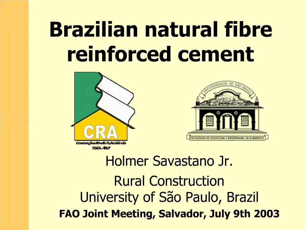 PPT - Brazilian natural fibre reinforced cement PowerPoint Presentation ...