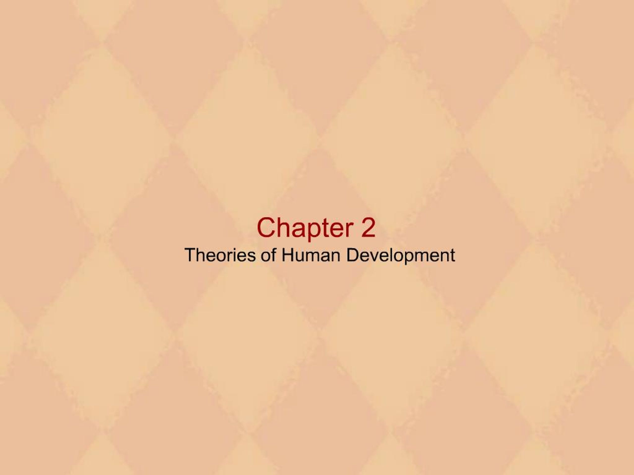 PPT - Chapter 2 Theories of Human Development PowerPoint Presentation ...