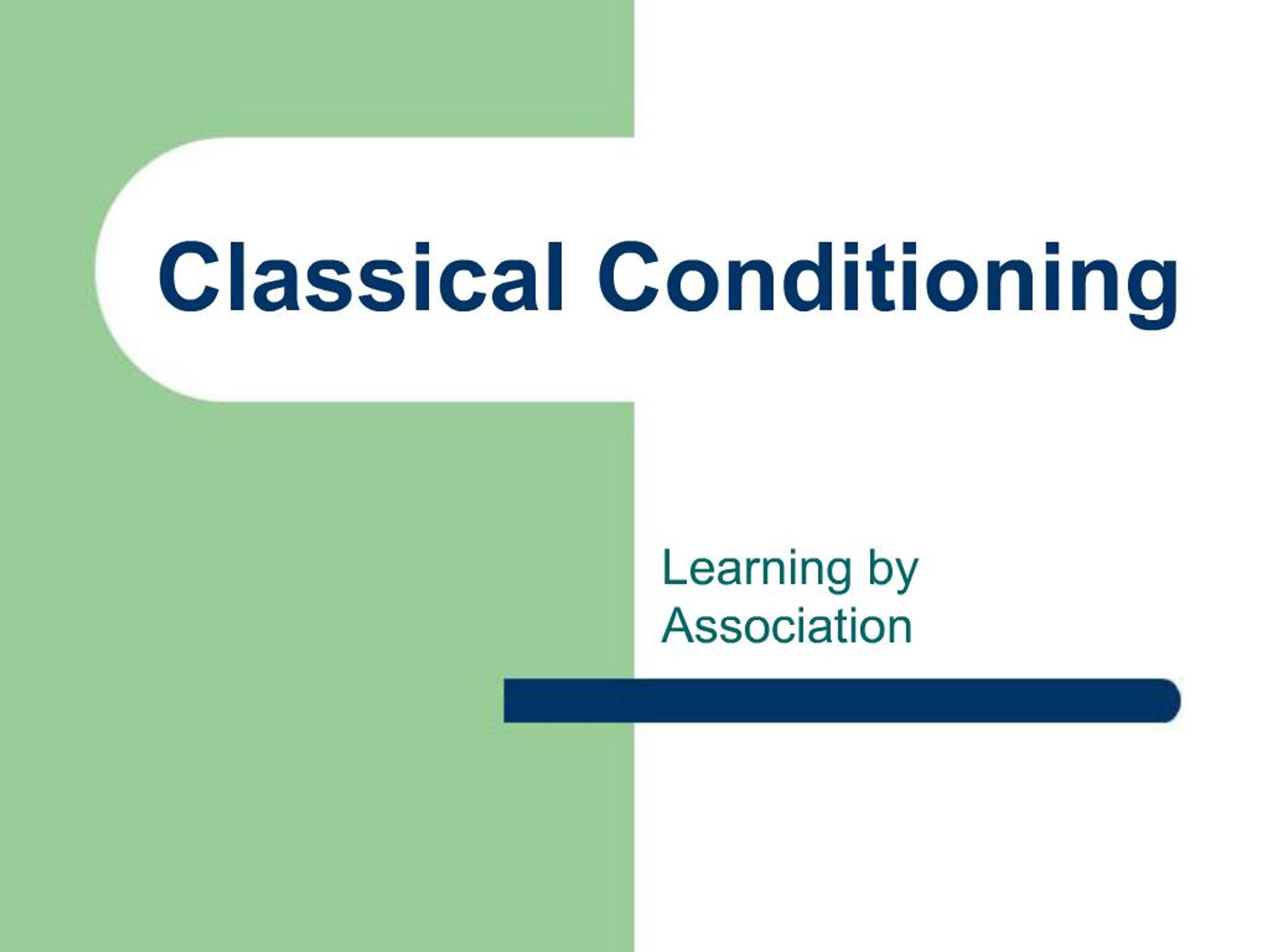 PPT - Classical Conditioning PowerPoint Presentation, free download ...