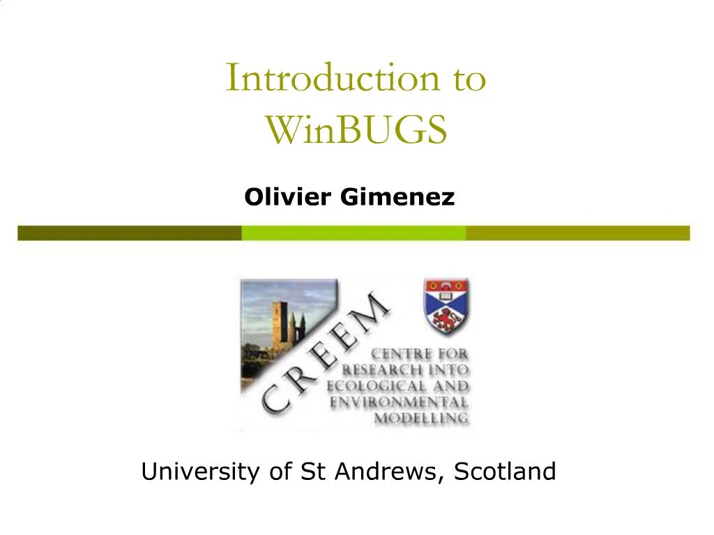 PPT - Introduction to WinBUGS PowerPoint Presentation, free download - ID:316464