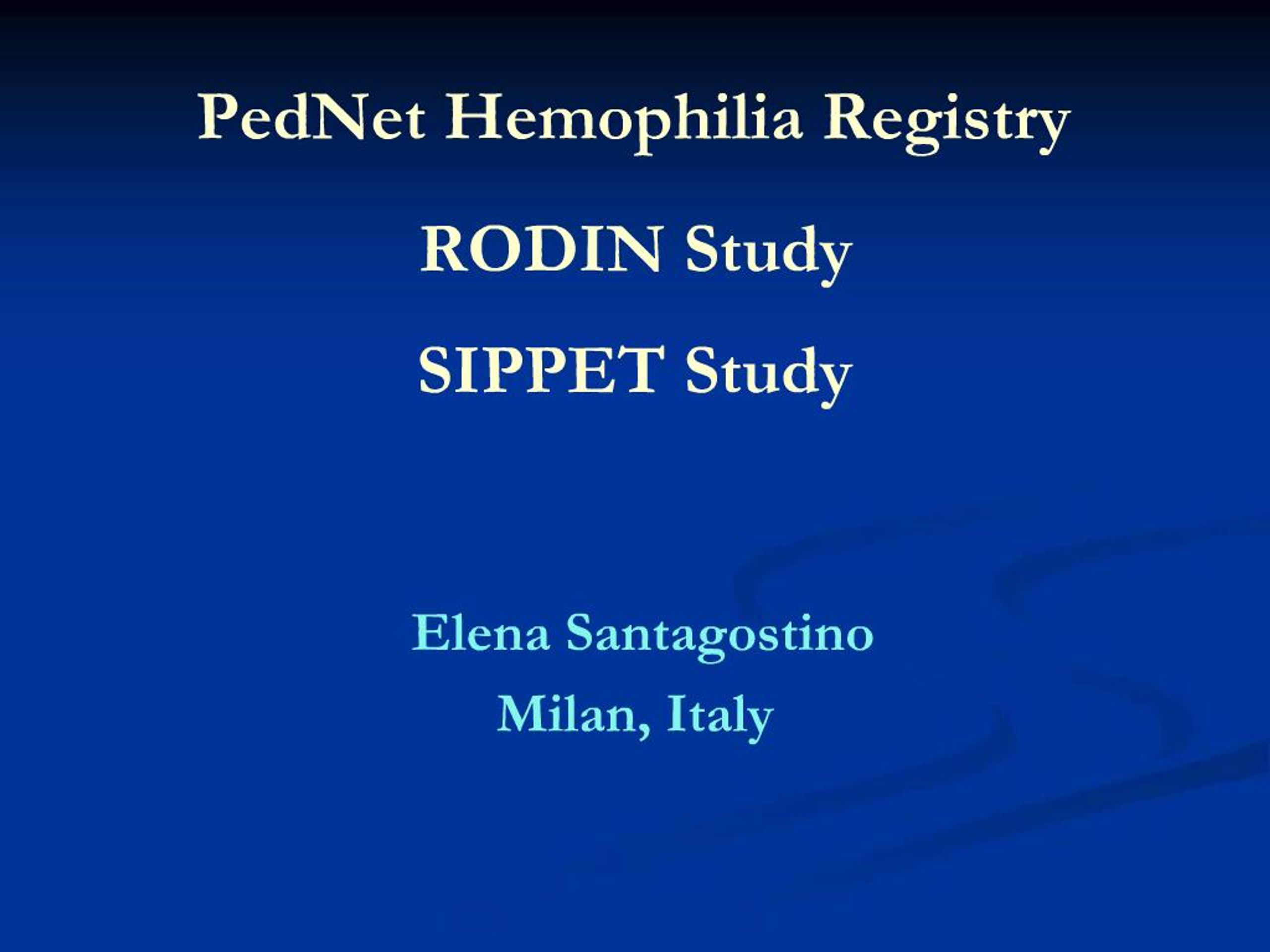 PPT - PedNet Hemophilia Registry PowerPoint Presentation, free download ...