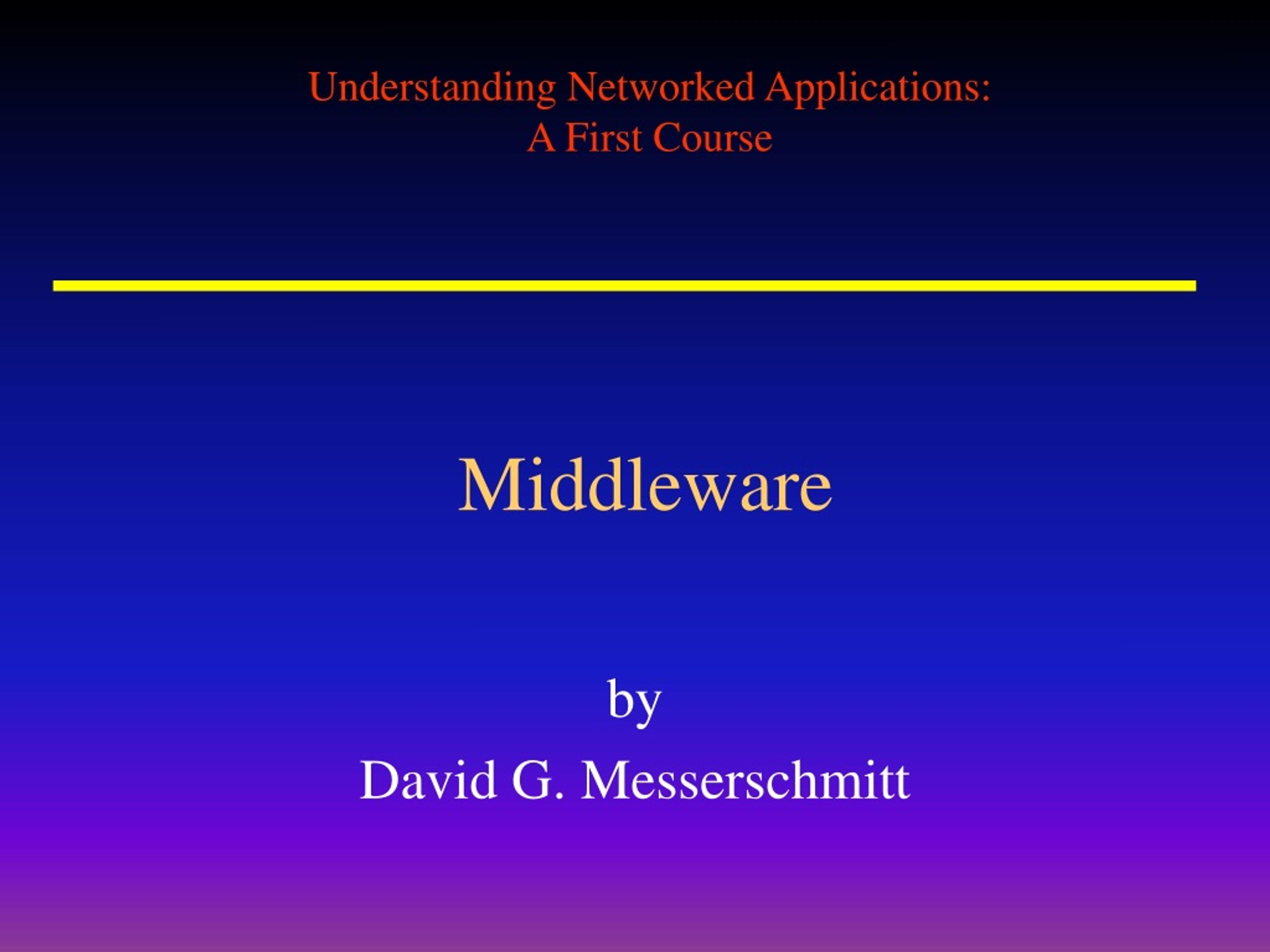 PPT - Middleware PowerPoint Presentation, free download - ID:322198