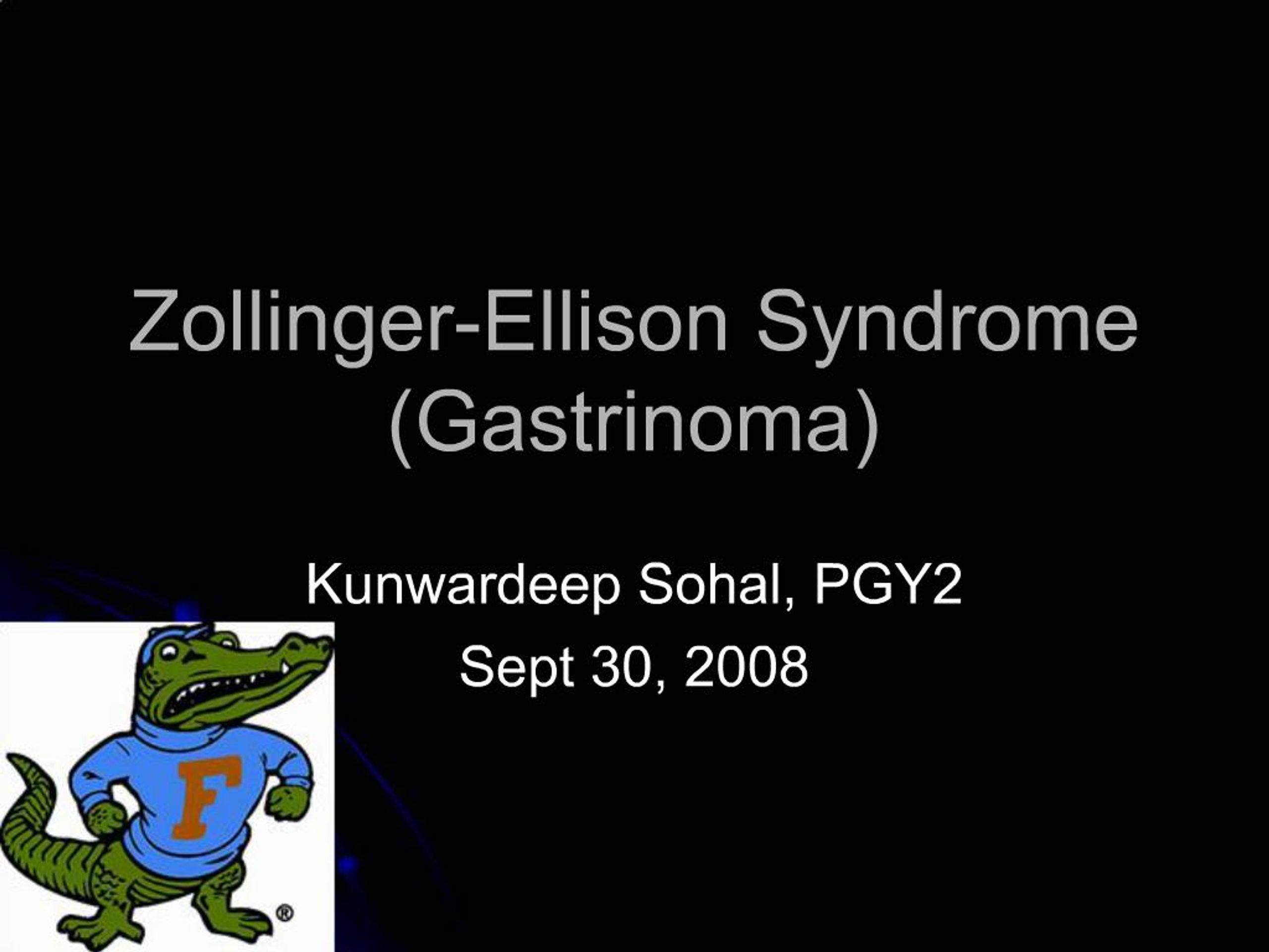 PPT - Zollinger-Ellison Syndrome Gastrinoma PowerPoint Presentation ...