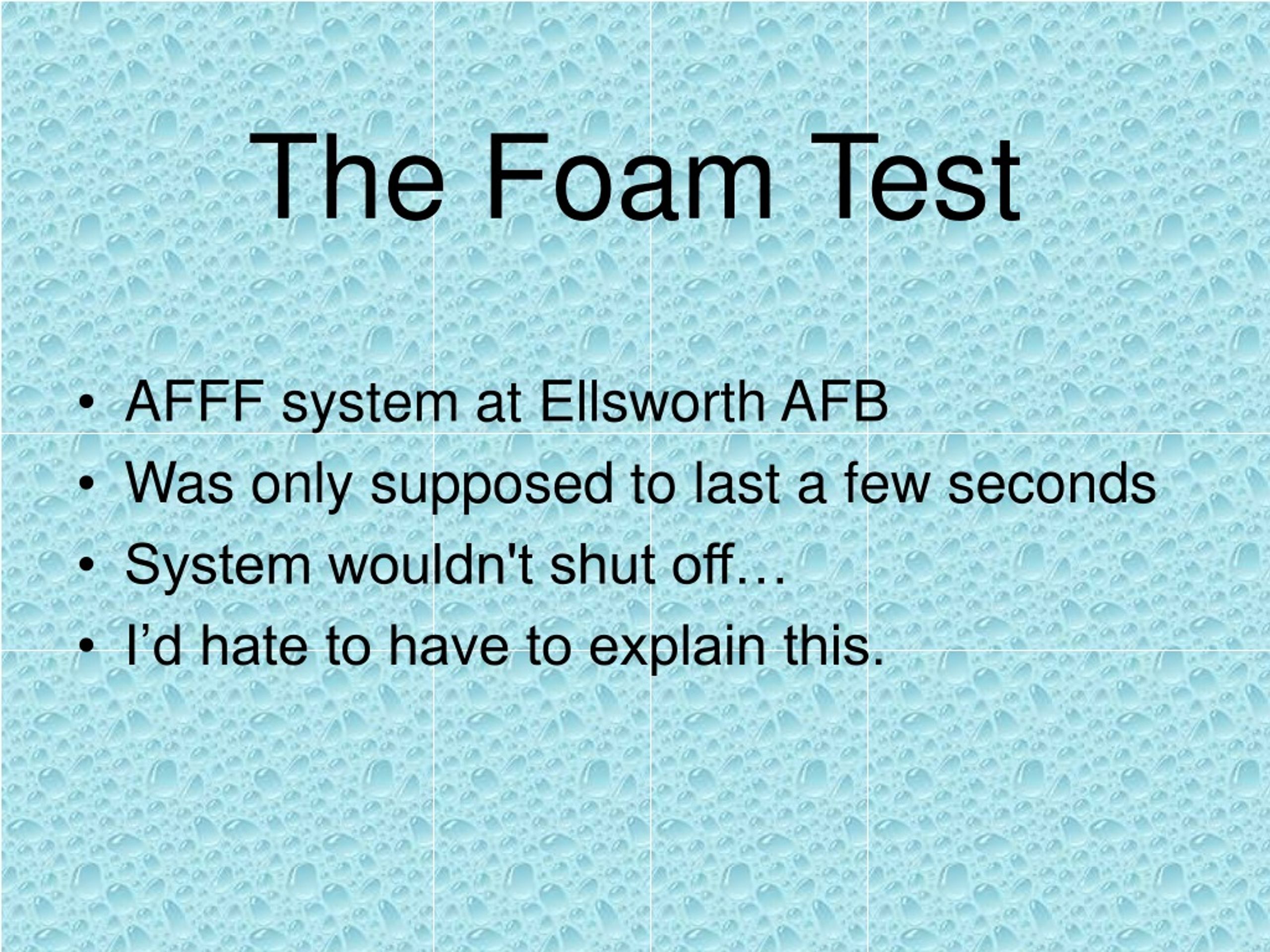 PPT - The Foam Test PowerPoint Presentation, free download - ID:322451