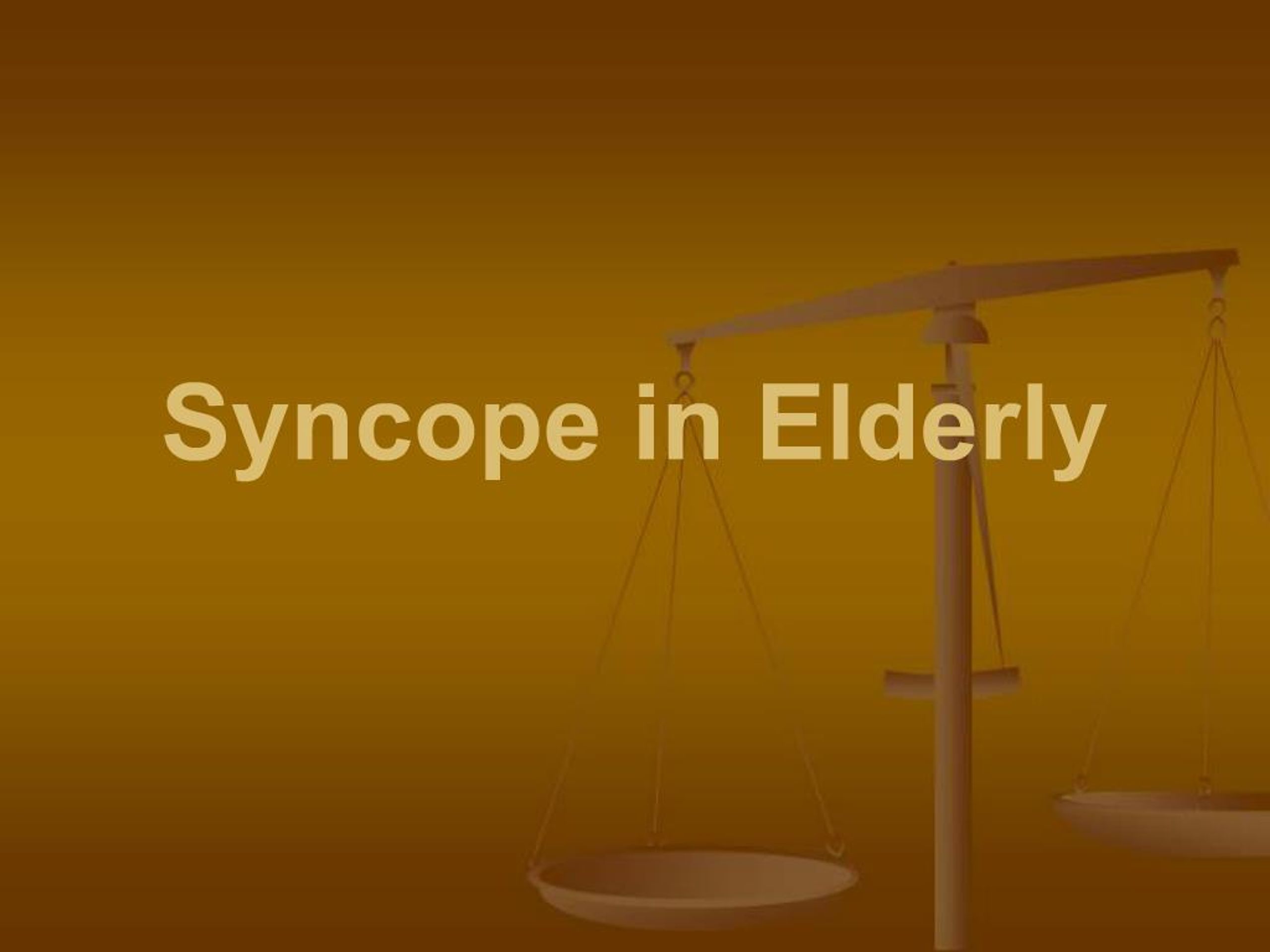 PPT - Syncope in Elderly PowerPoint Presentation, free download - ID:326041