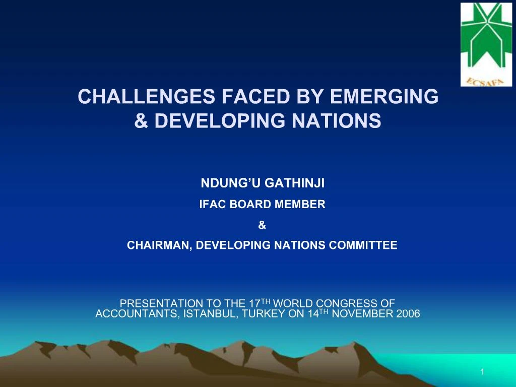 PPT - CHALLENGES FACED BY EMERGING DEVELOPING NATIONS PowerPoint ...