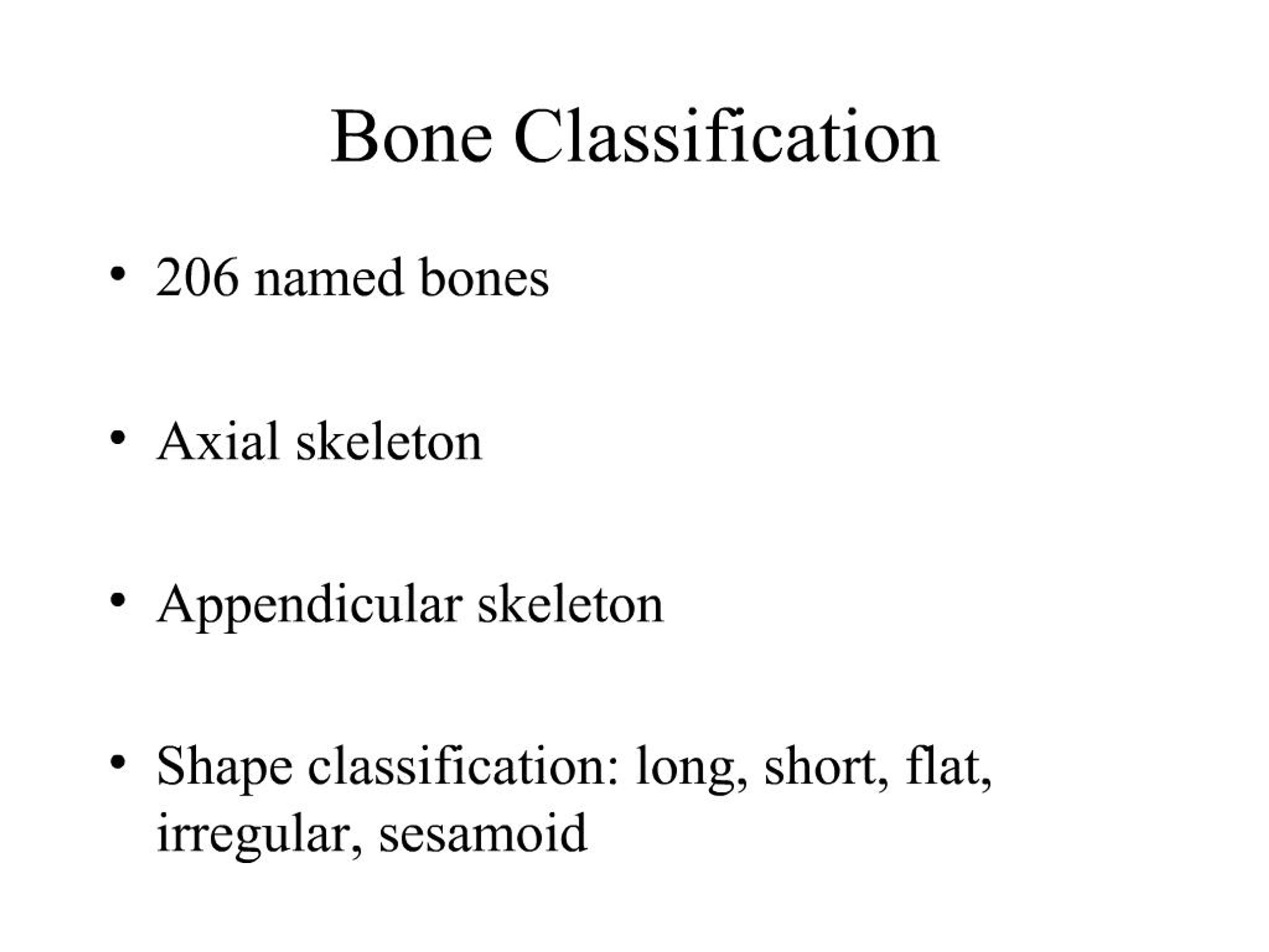 PPT - Bone Classification PowerPoint Presentation, free download - ID ...