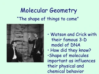 PPT - Rules for Predicting Molecular Geometry 1. Sketch the Lewis ...