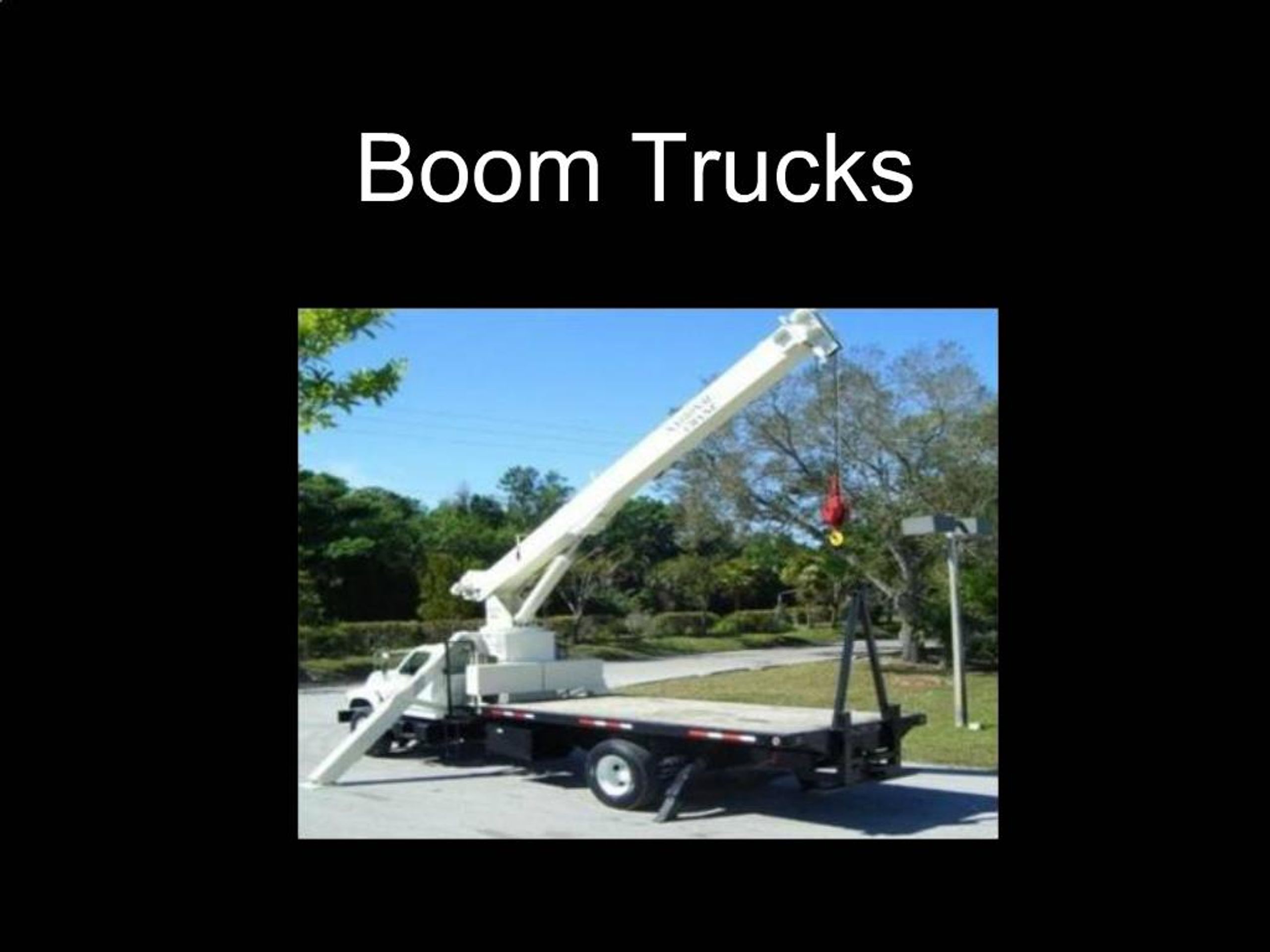 PPT - Boom Trucks PowerPoint Presentation, free download - ID:347991
