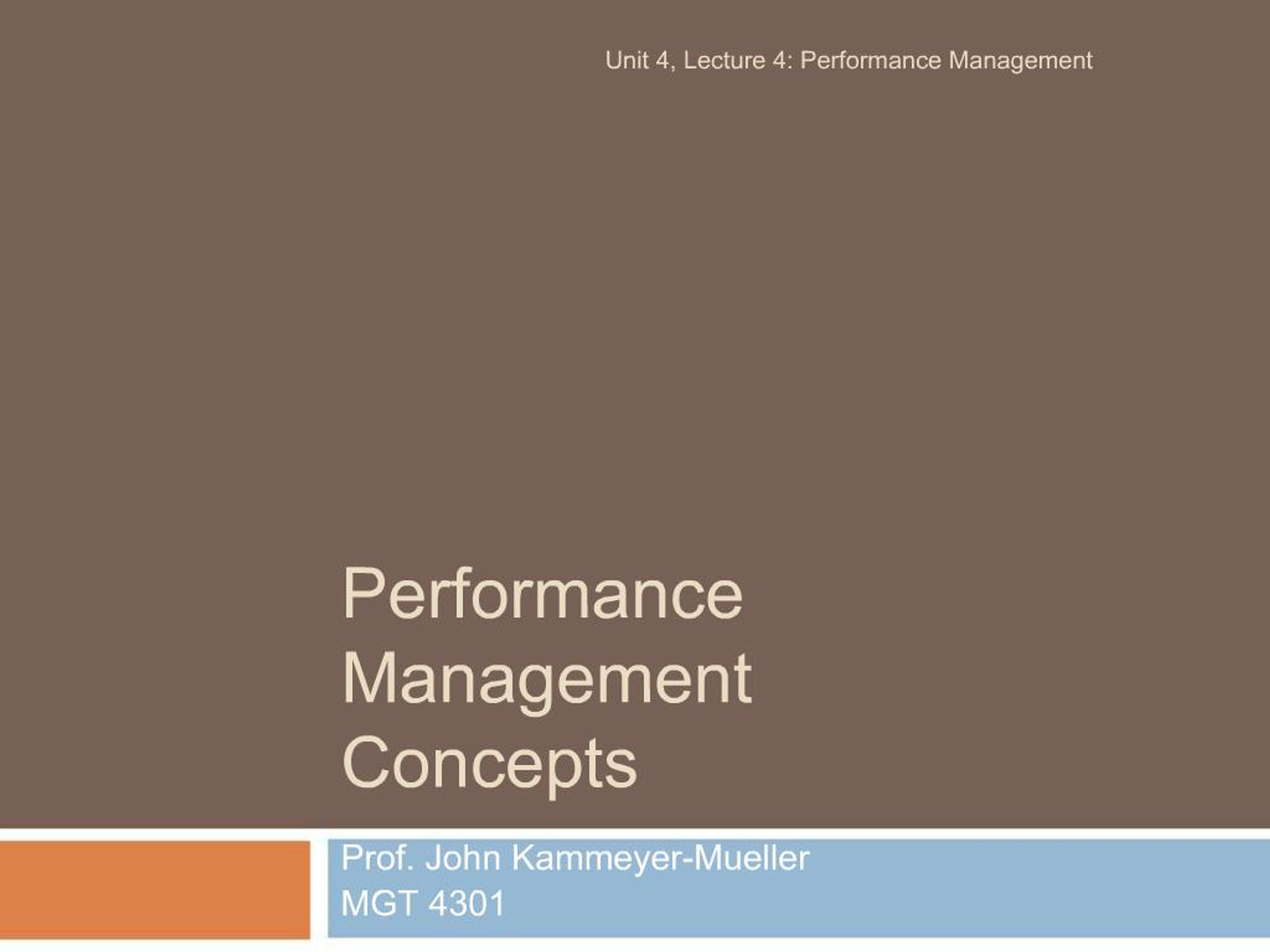 PPT - Performance Management Concepts PowerPoint Presentation, free ...