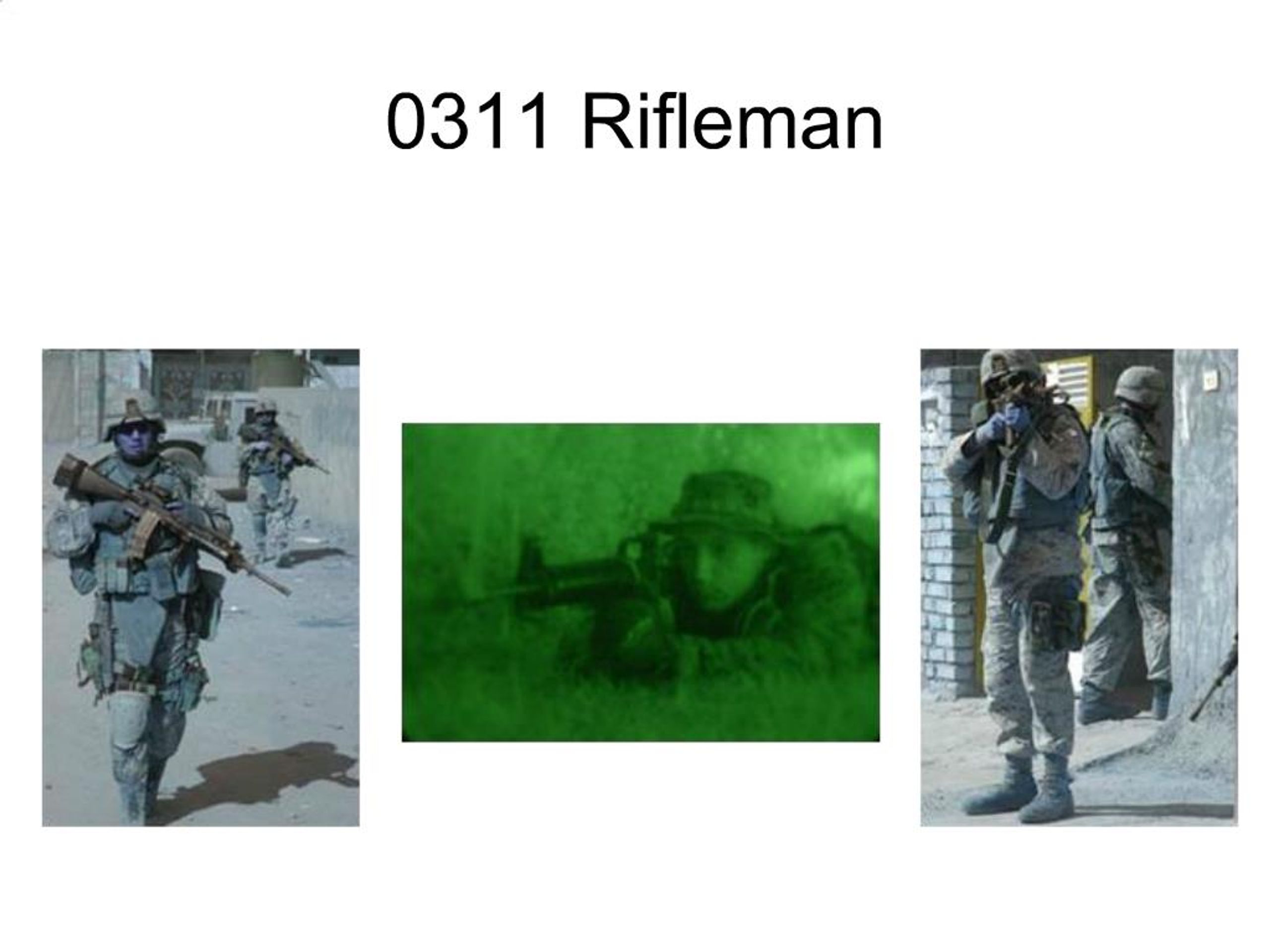 PPT - 0311 Rifleman PowerPoint Presentation, free download - ID:359133