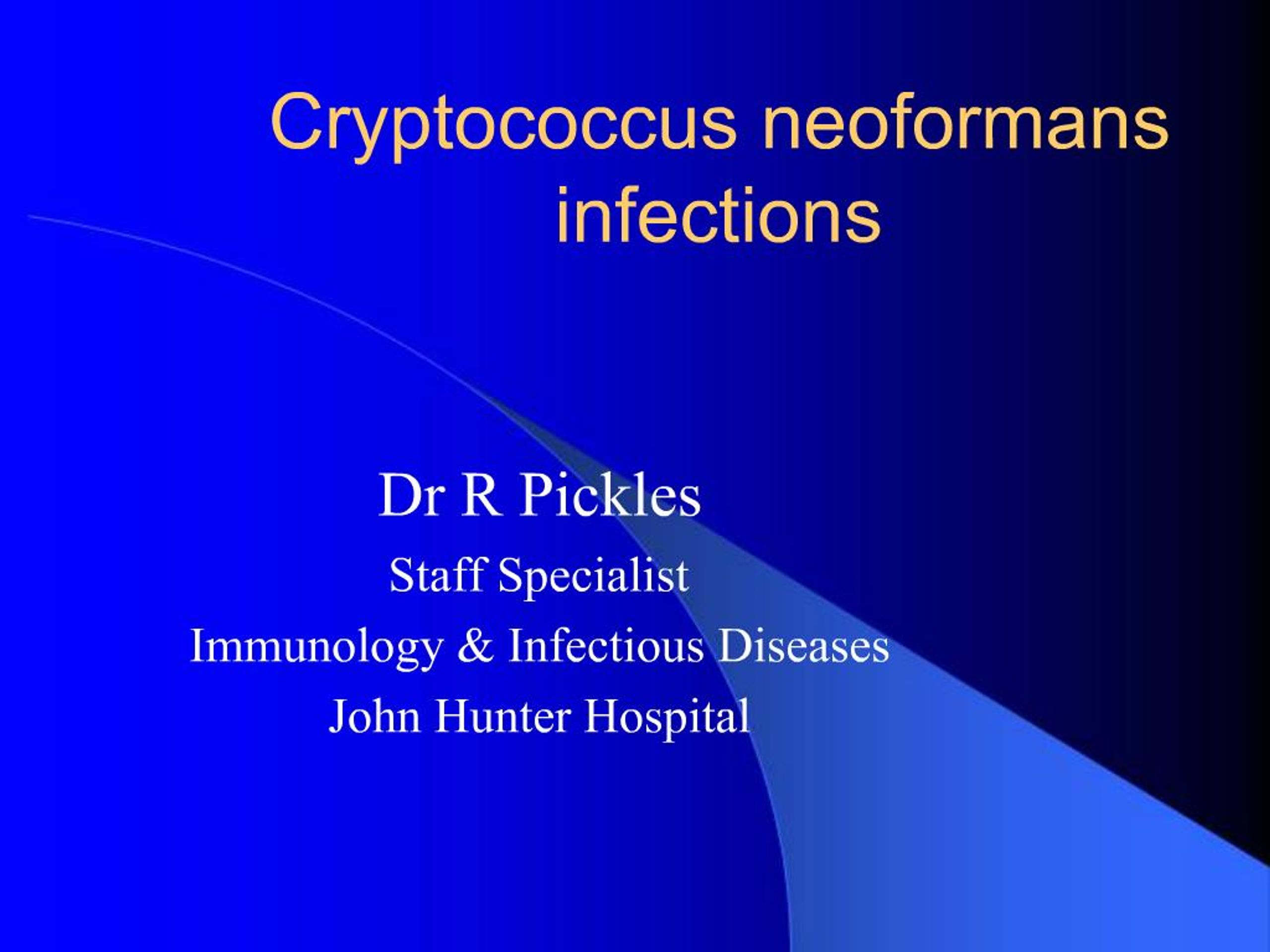 PPT - Cryptococcus neoformans infections PowerPoint Presentation, free ...