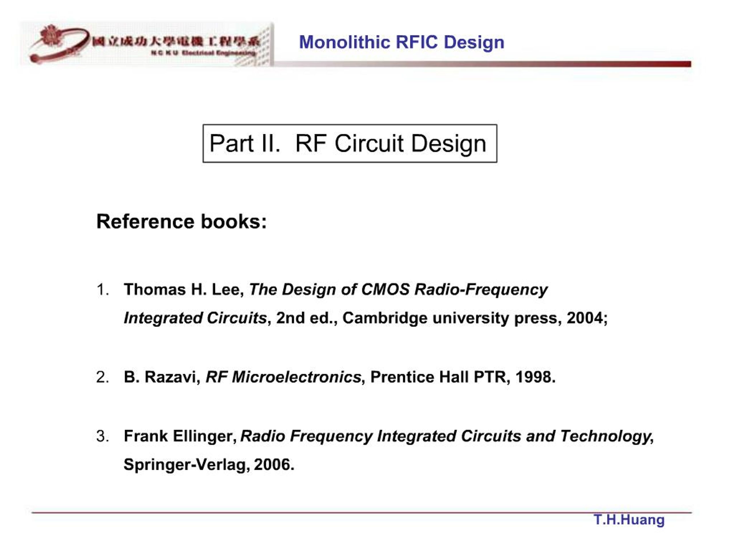PPT - Monolithic RFIC Design PowerPoint Presentation, free download ...