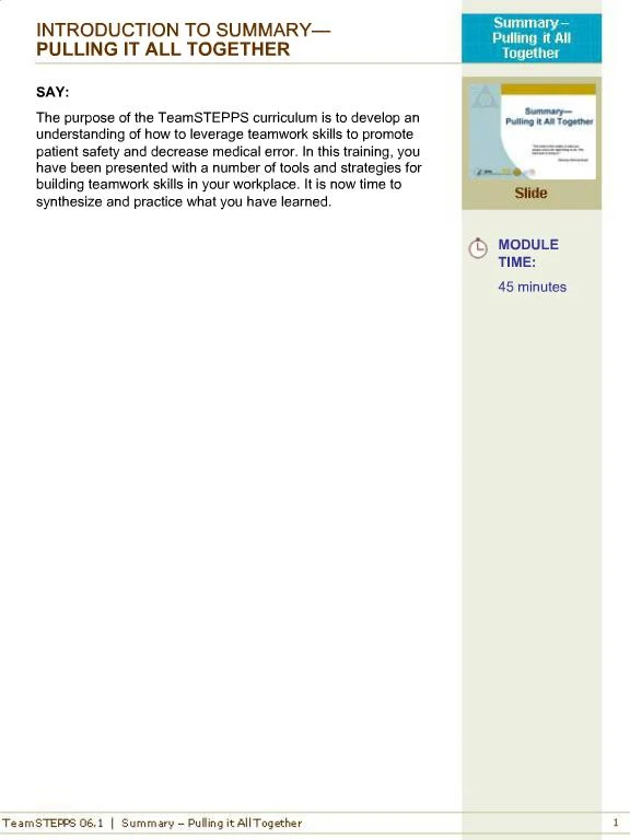 PPT - INTRODUCTION TO SUMMARY PULLING IT ALL TOGETHER PowerPoint ...