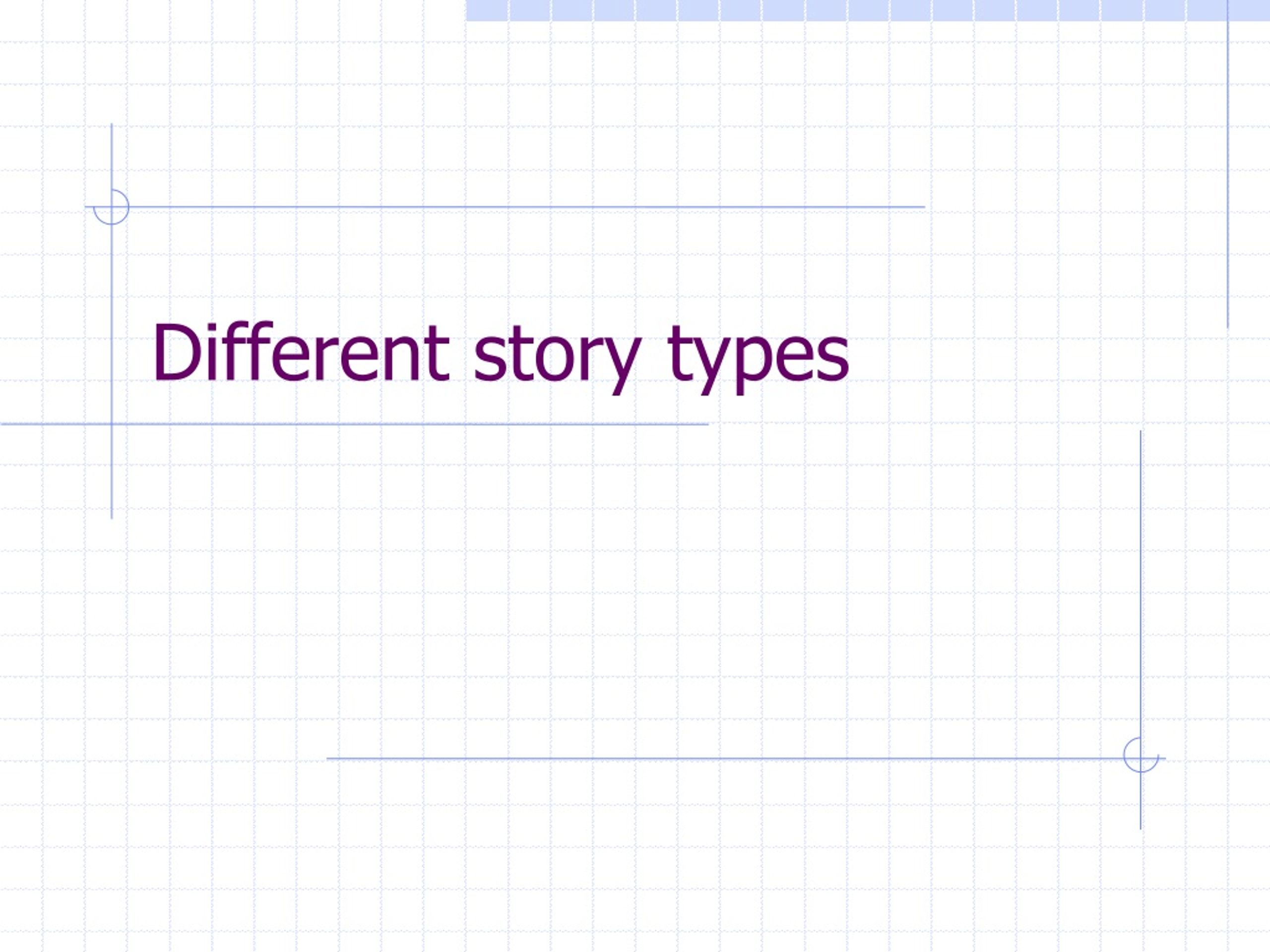 PPT - Different story types PowerPoint Presentation, free download - ID ...