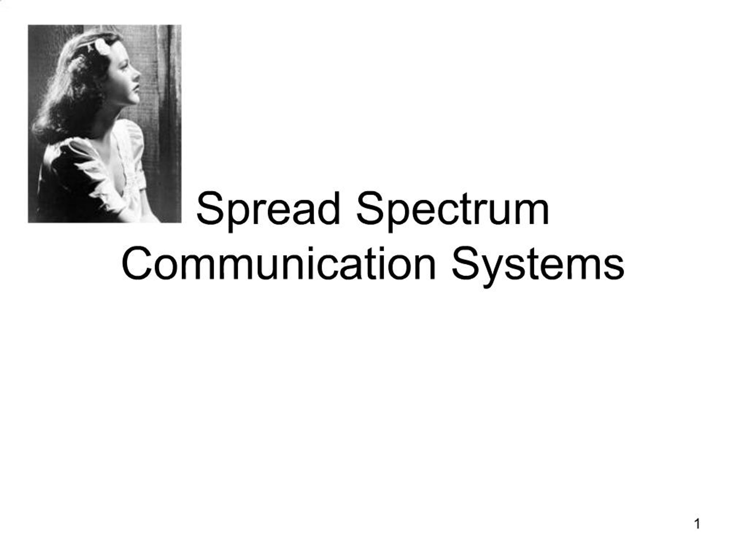 PPT - Spread Spectrum Communication Systems PowerPoint Presentation ...