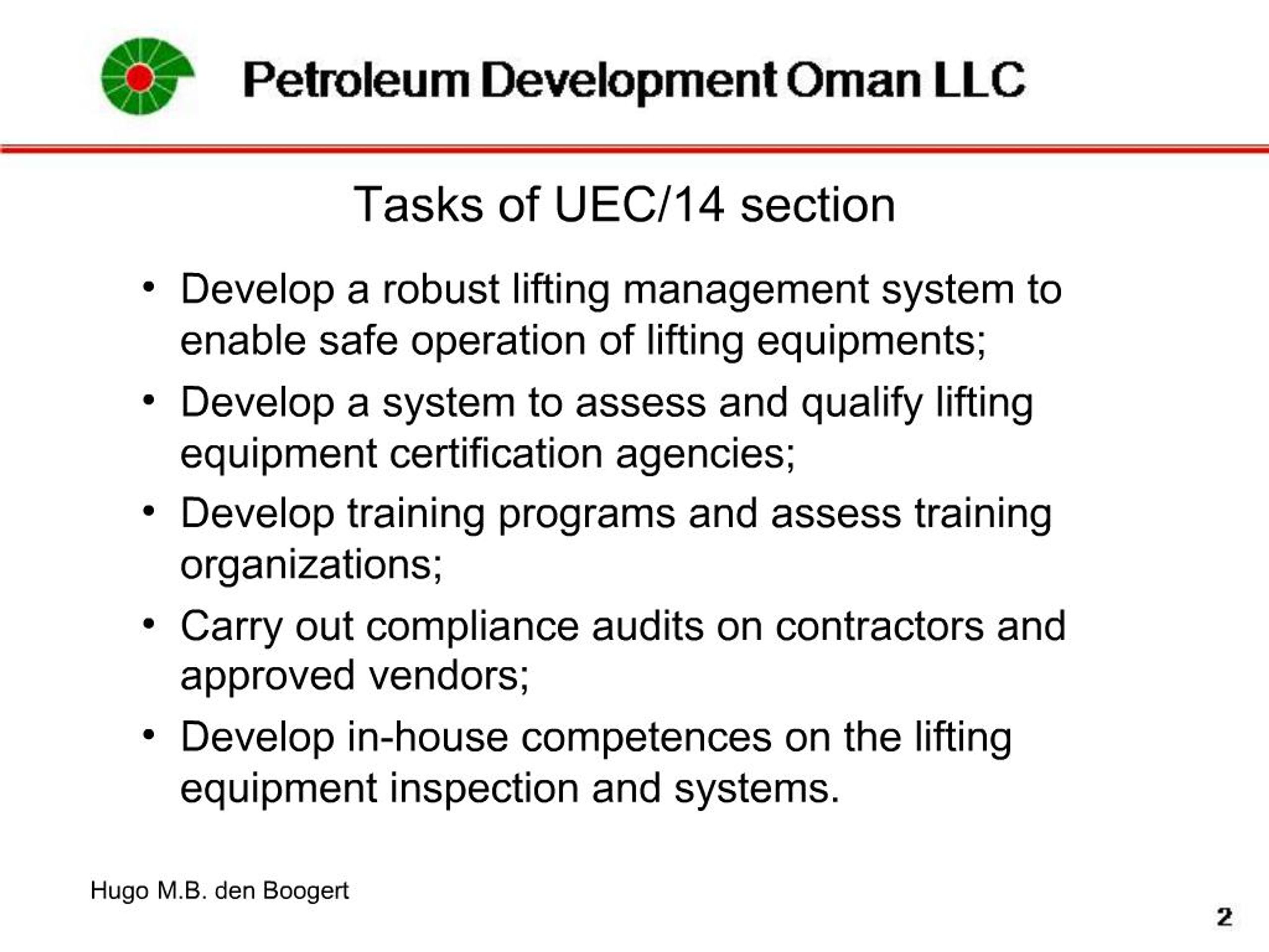 PPT - PDO Lifting Management System PowerPoint Presentation, free ...