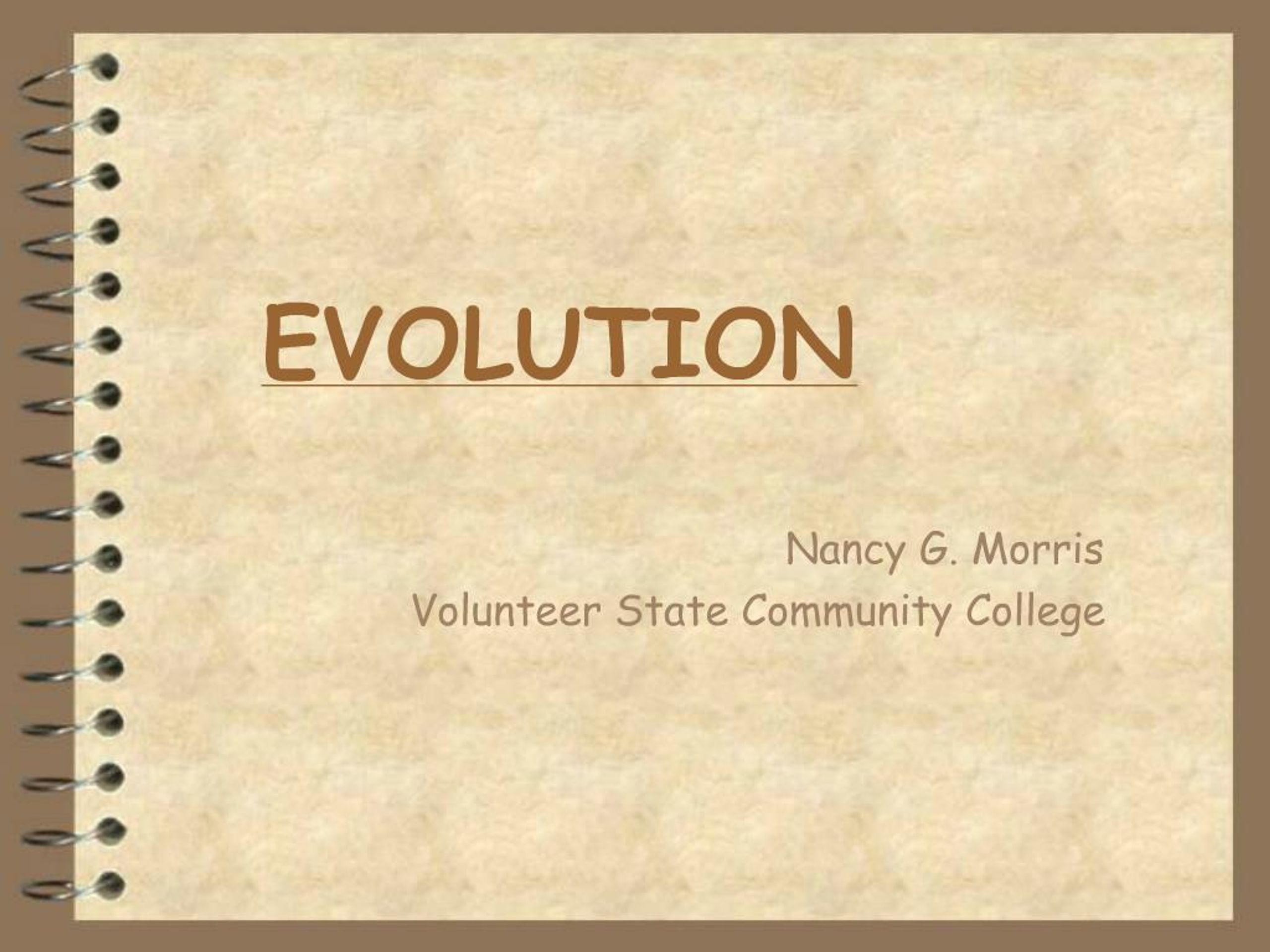 PPT - EVOLUTION PowerPoint Presentation, free download - ID:376496