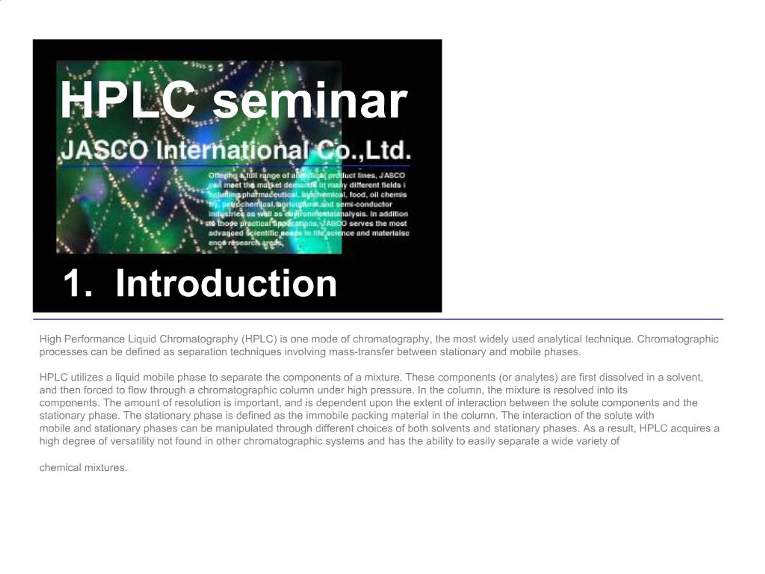 PPT - HPLC seminar PowerPoint Presentation, free download - ID:385431