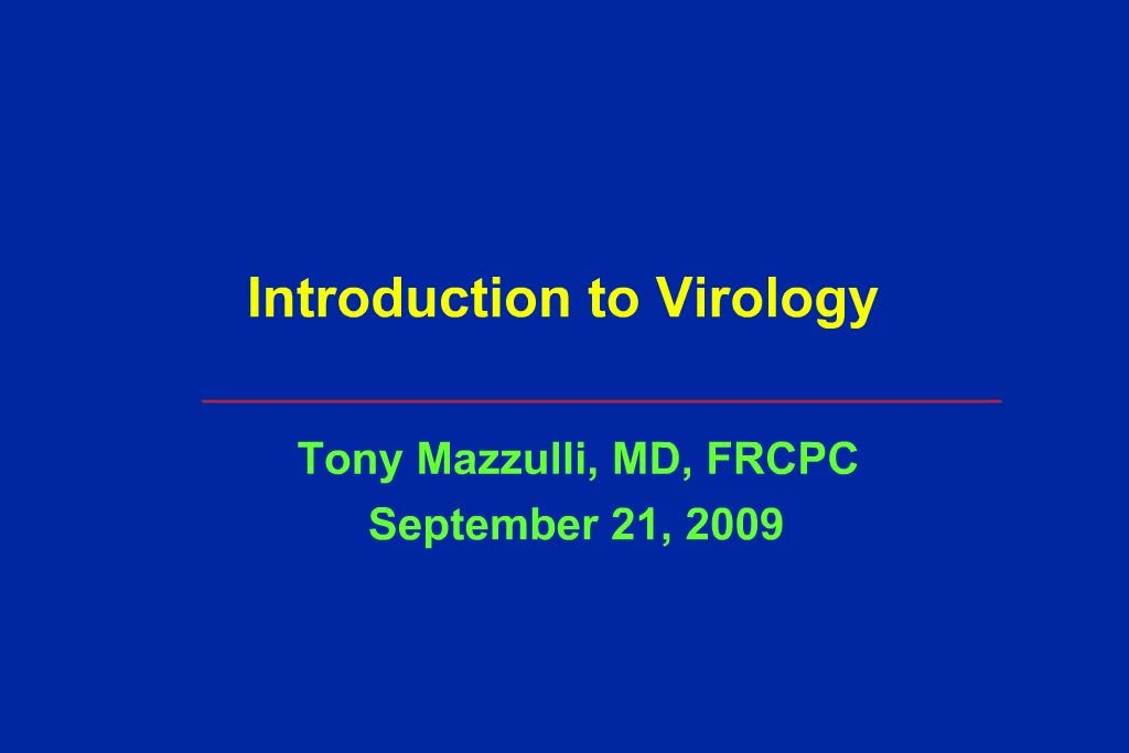 PPT - Introduction to Virology PowerPoint Presentation, free download ...