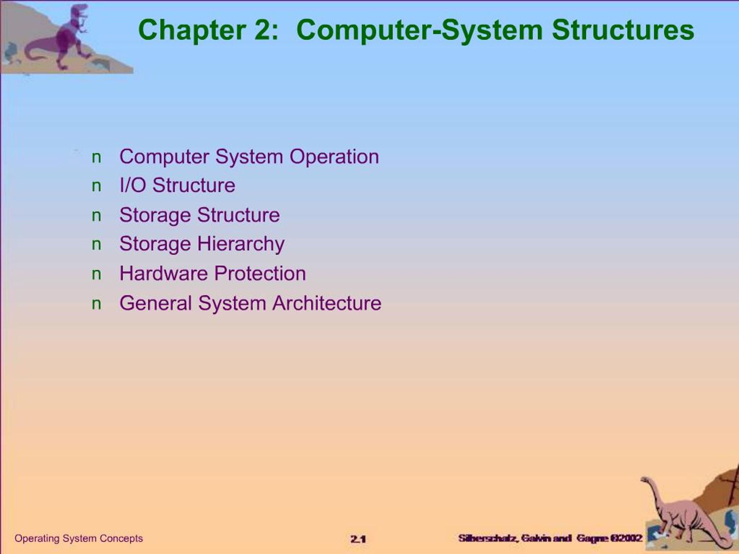 PPT - Chapter 2: Computer-System Structures PowerPoint Presentation ...