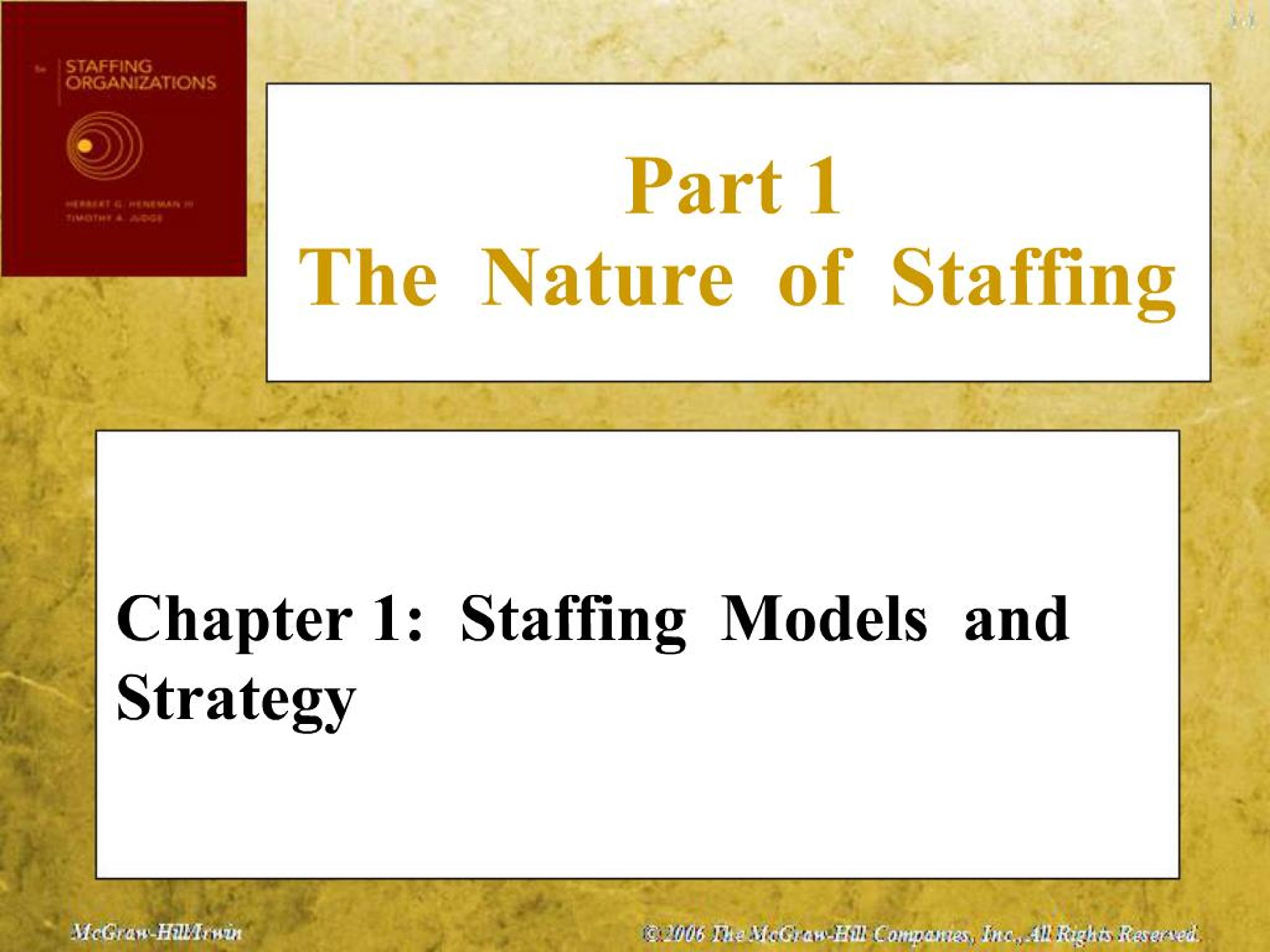PPT - Chapter 1: Staffing Models and Strategy PowerPoint Presentation ...