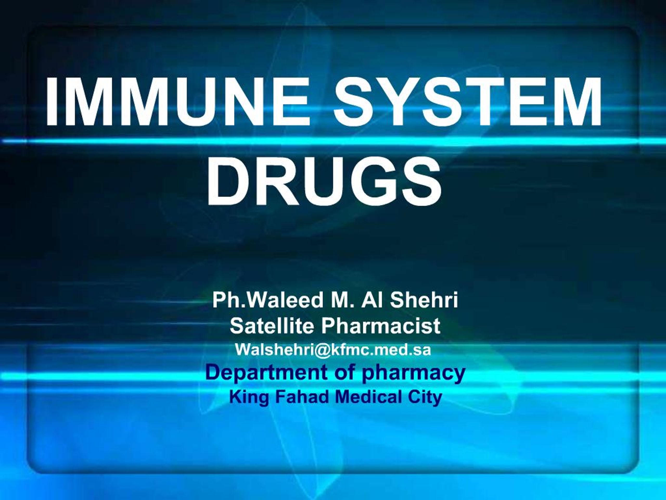 PPT - IMMUNE SYSTEM DRUGS PowerPoint Presentation, free download - ID ...