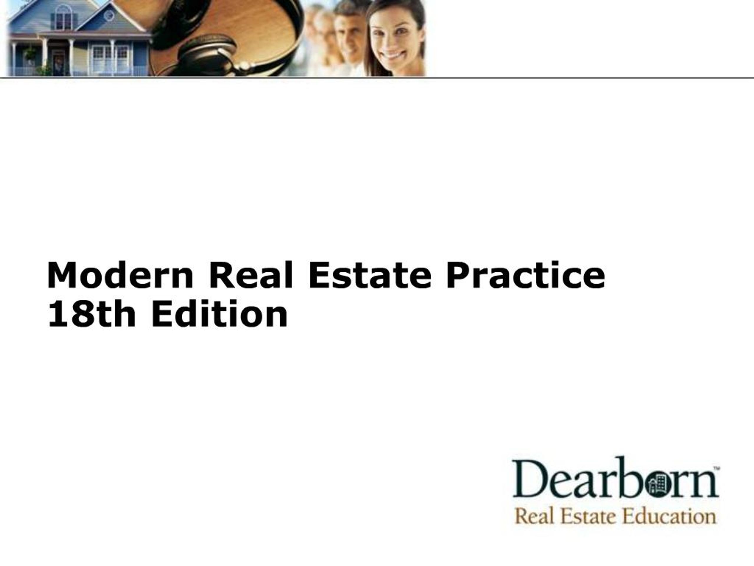 PPT - Modern Real Estate Practice 18th Edition PowerPoint Presentation ...