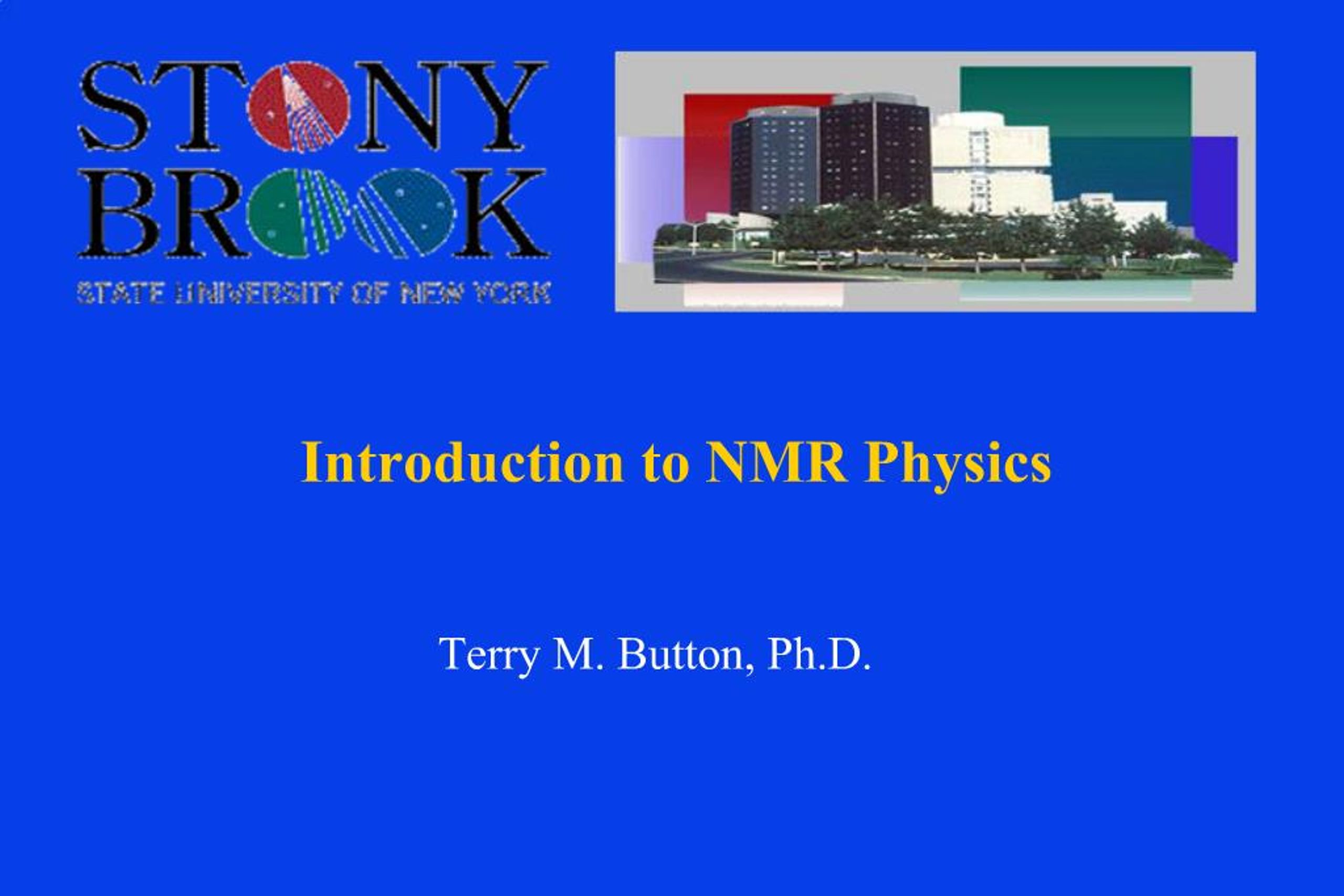 PPT - Introduction to NMR Physics PowerPoint Presentation, free ...