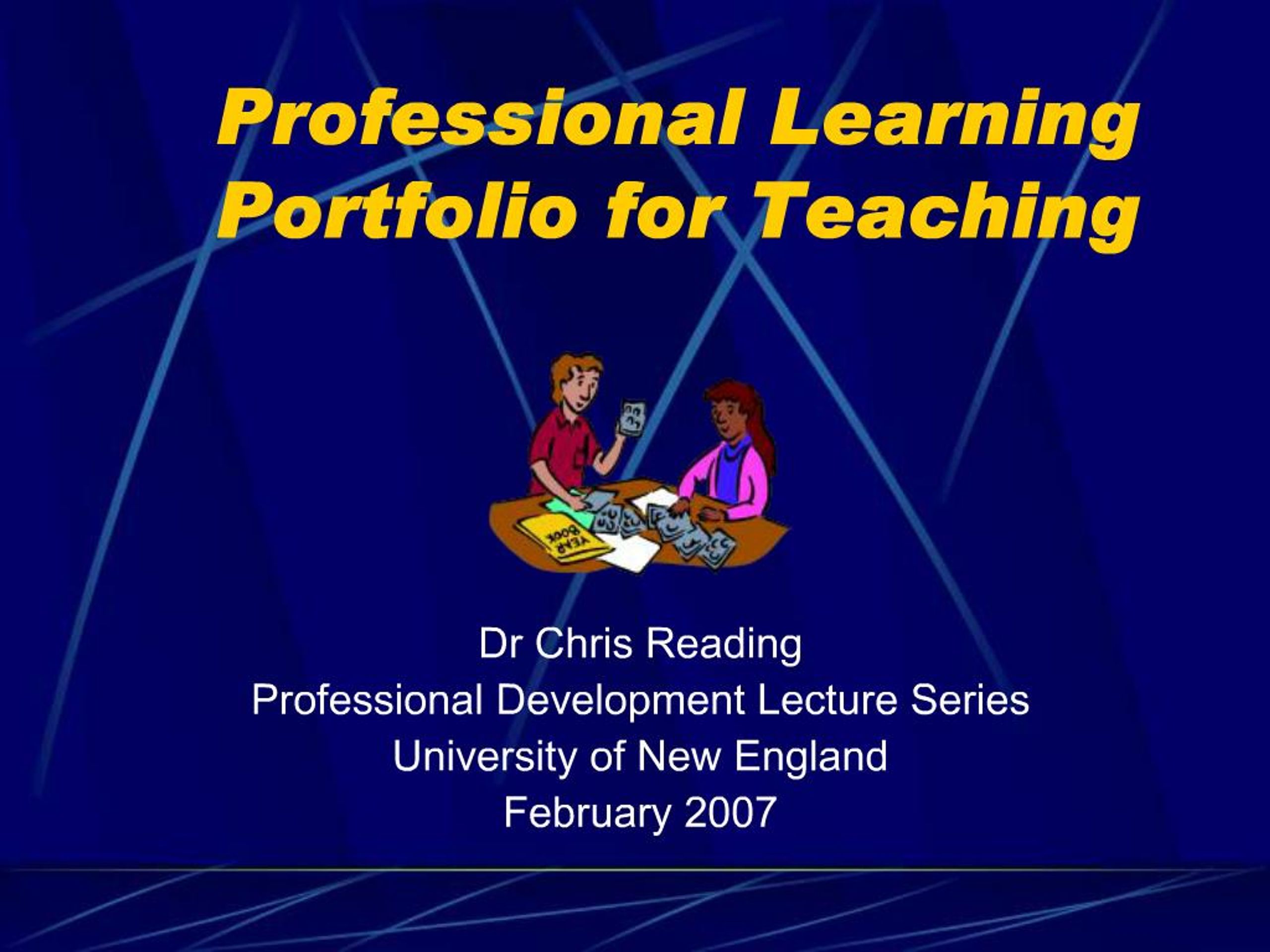 PPT - Professional Learning Portfolio for Teaching PowerPoint ...