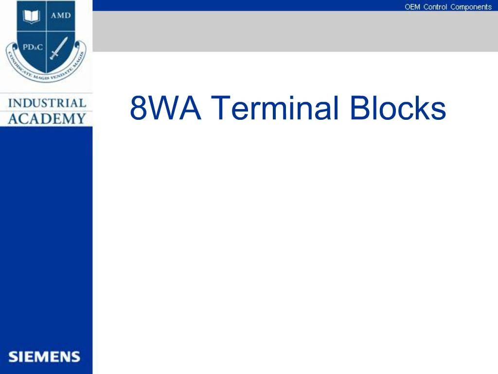 PPT - 8WA Terminal Blocks PowerPoint Presentation, free download - ID ...