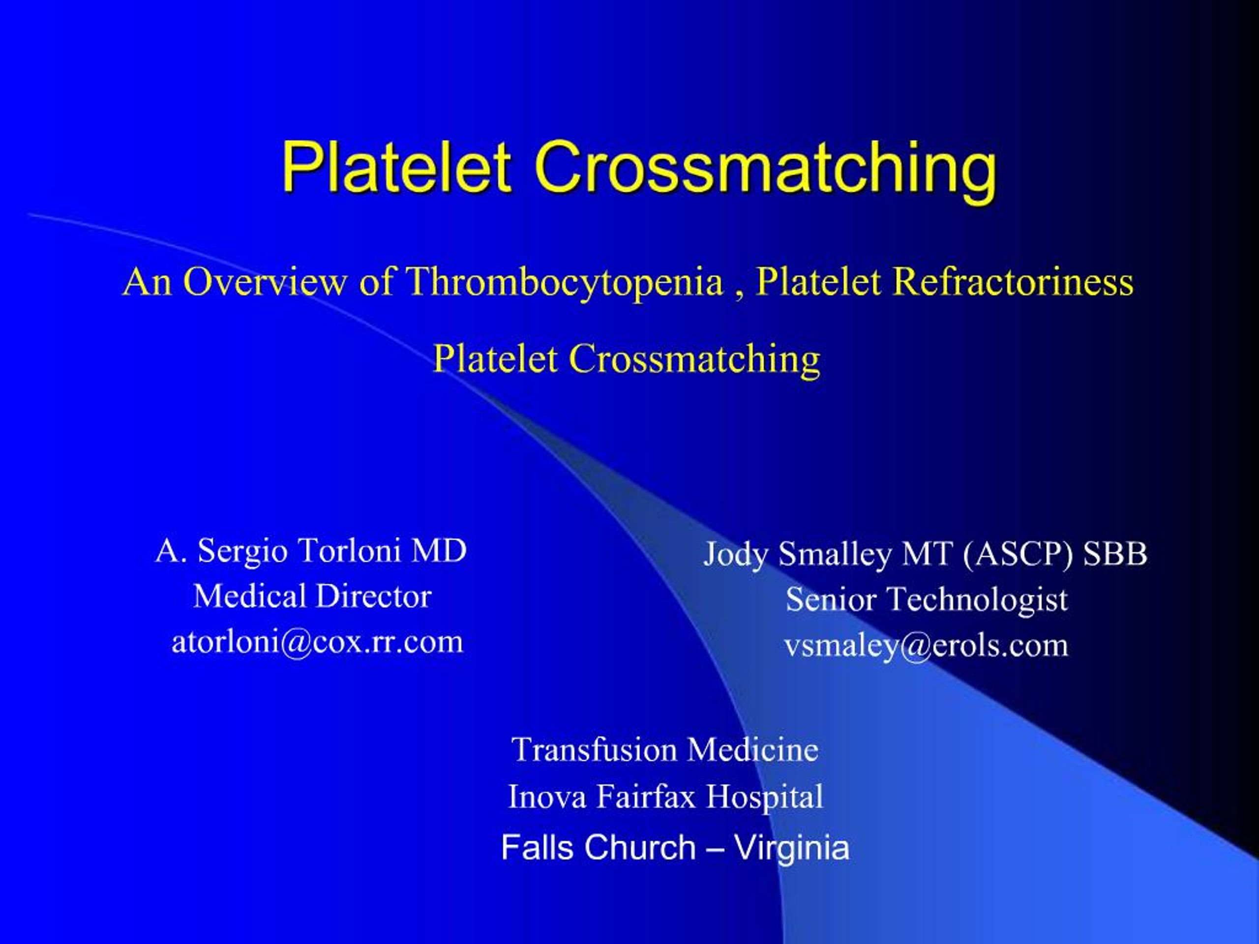 PPT - Platelet Crossmatching PowerPoint Presentation, free download ...