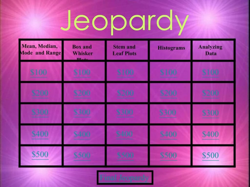 PPT - Jeopardy PowerPoint Presentation, free download - ID:403762