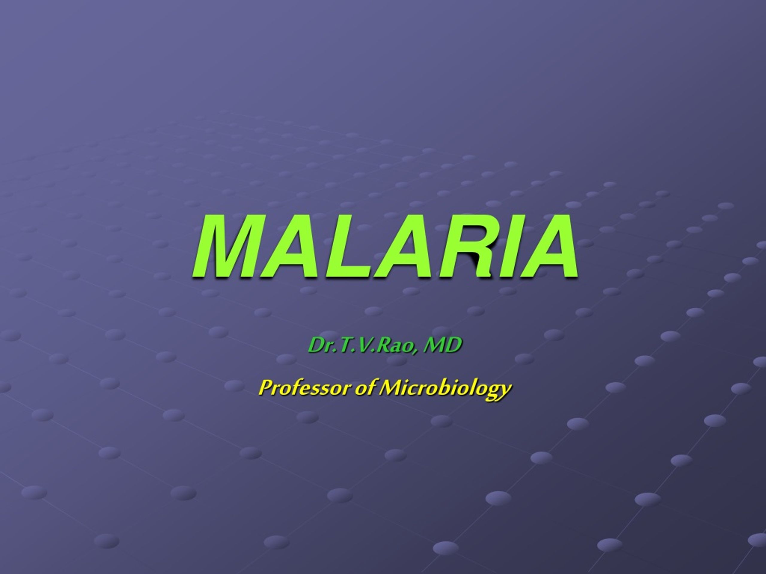 PPT - Malaria PowerPoint Presentation, free download - ID:4068