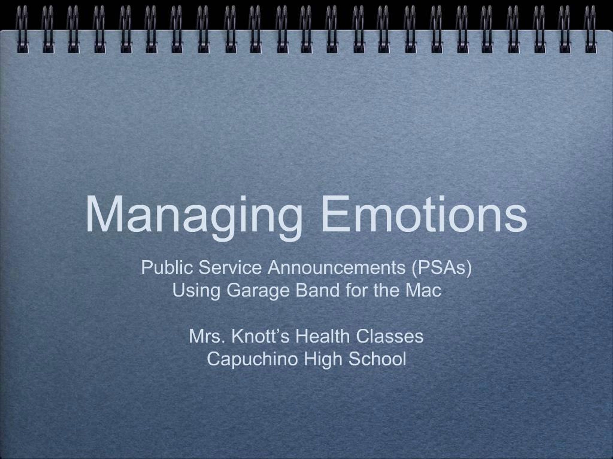 PPT - Managing Emotions PowerPoint Presentation, free download - ID:414220