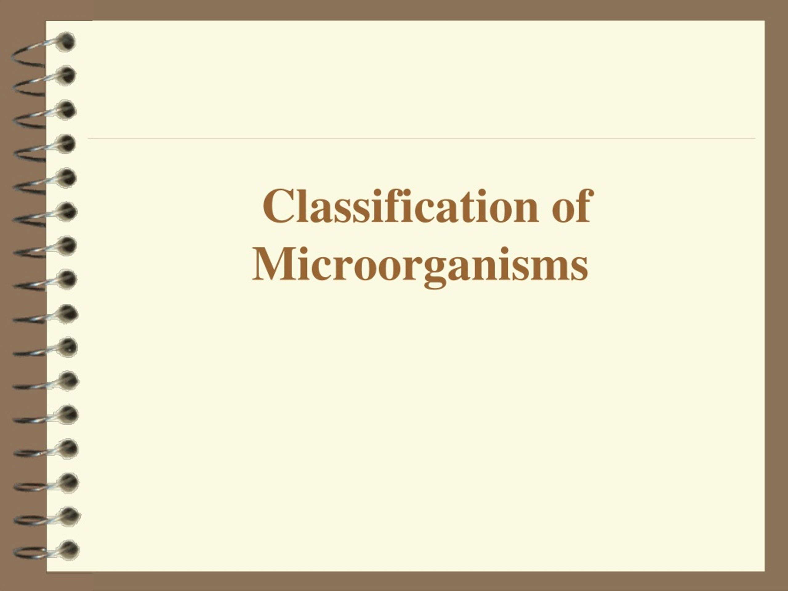 PPT - Classification of Microorganisms PowerPoint Presentation, free ...