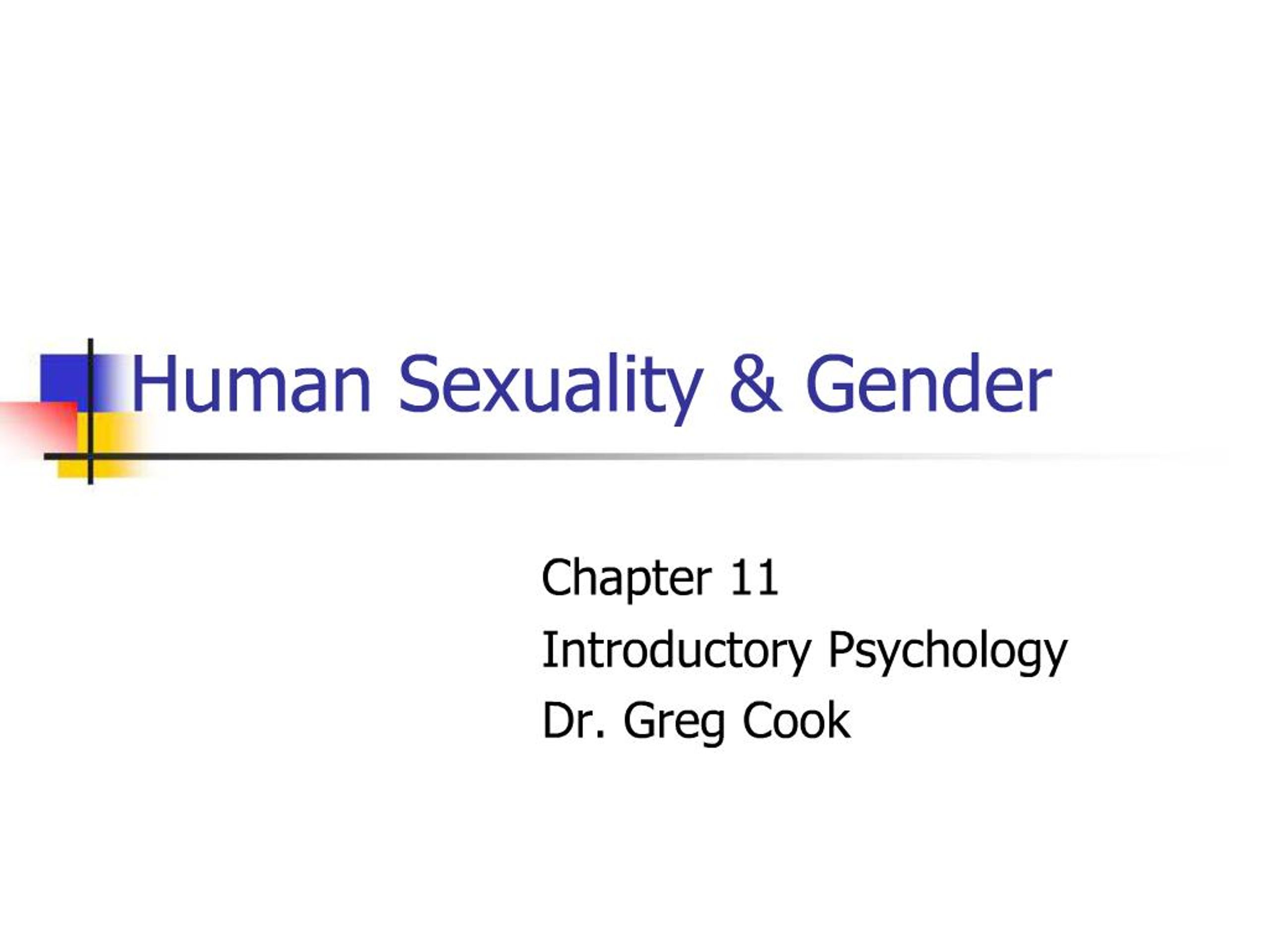 PPT - Human Sexuality Gender PowerPoint Presentation, free download ...