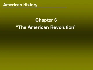 PPT - Chapter 7 The American Revolution PowerPoint Presentation, free ...