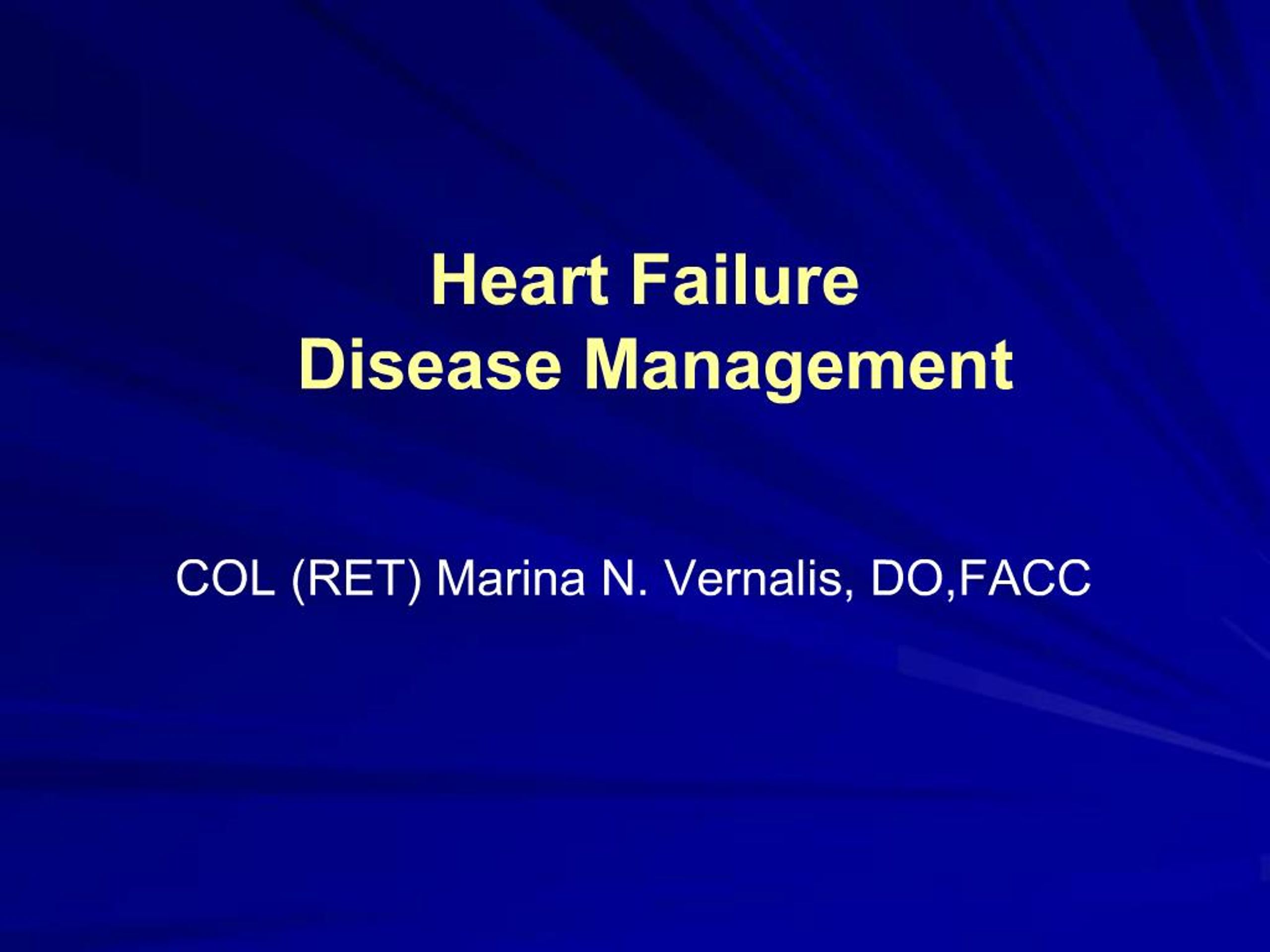 PPT - Heart Failure Disease Management PowerPoint Presentation, free ...