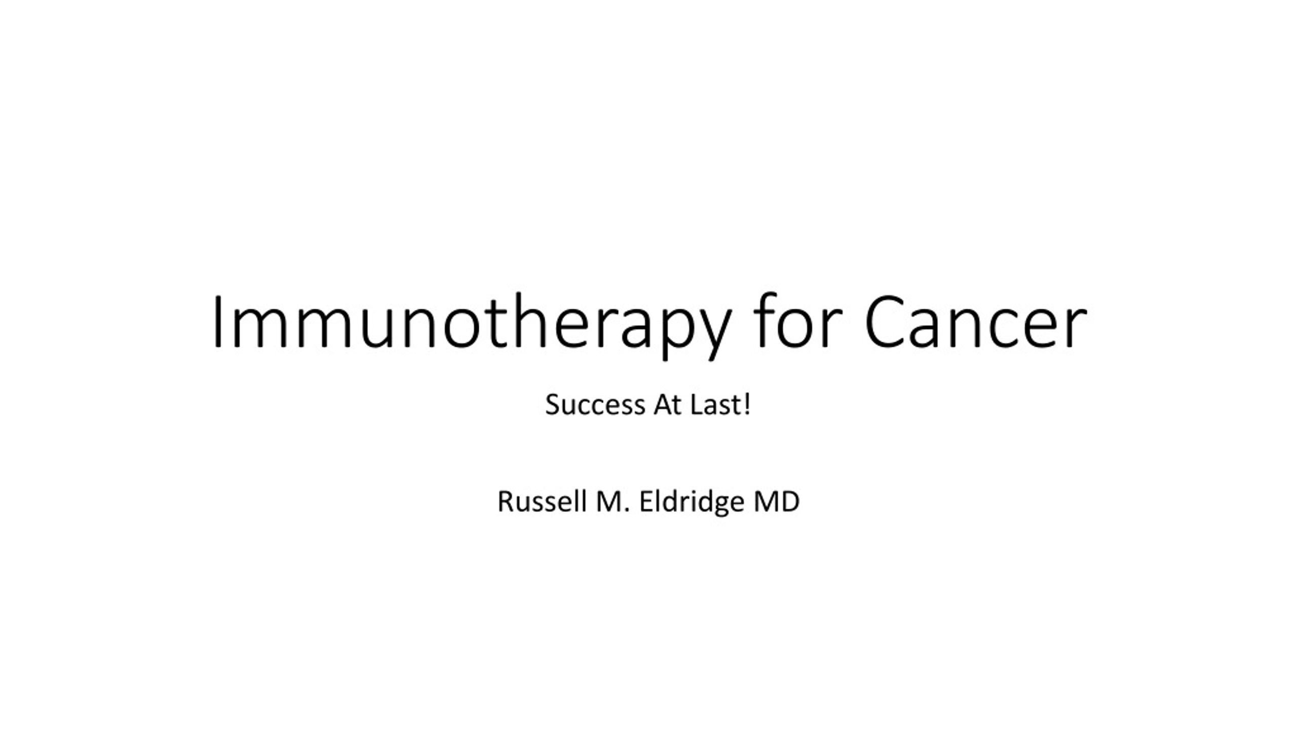 PPT - Immunotherapy for Cancer PowerPoint Presentation, free download ...