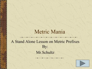 PPT - Metric Mania PowerPoint Presentation, free download - ID:215345