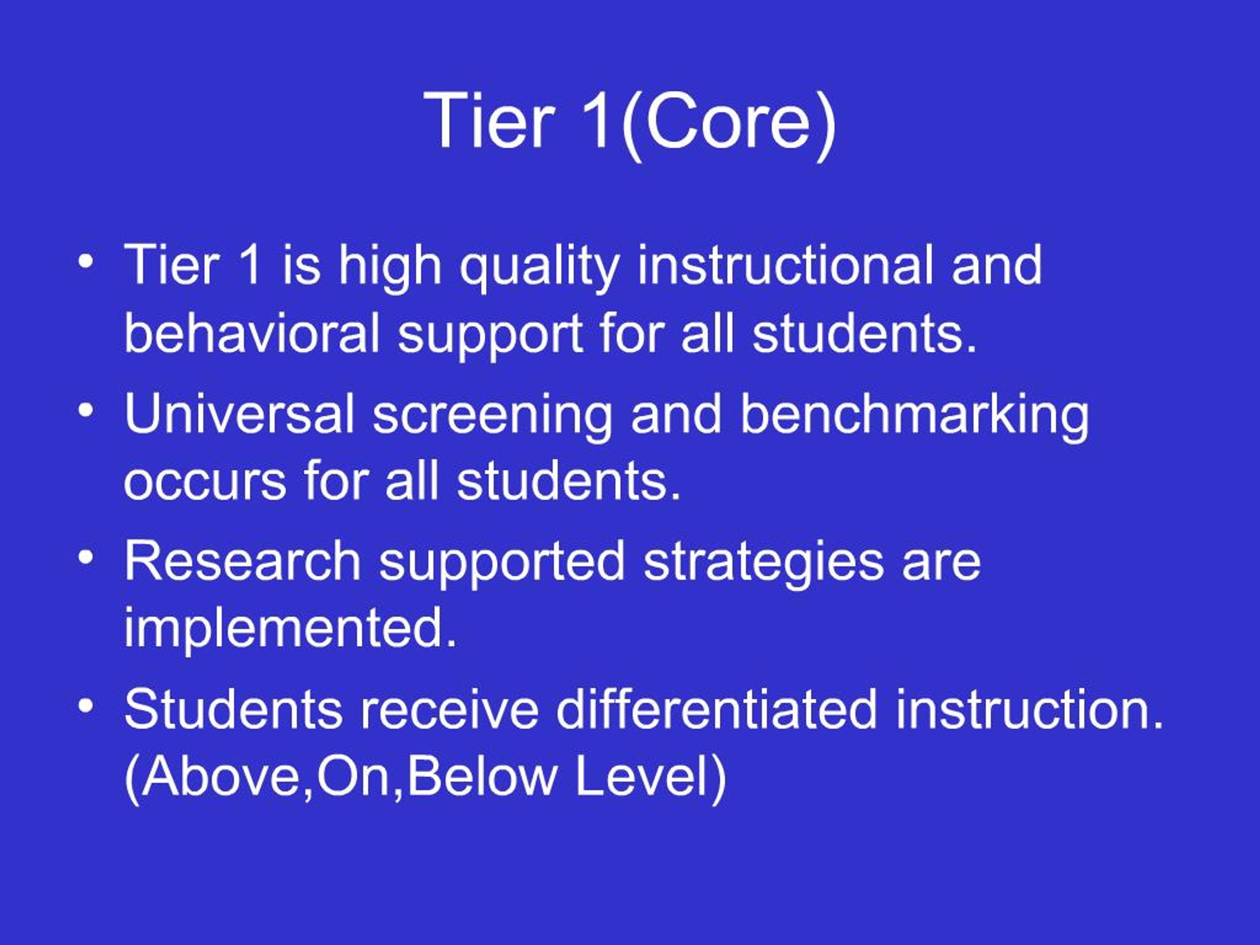 PPT - Tier 1Core PowerPoint Presentation, free download - ID:434787