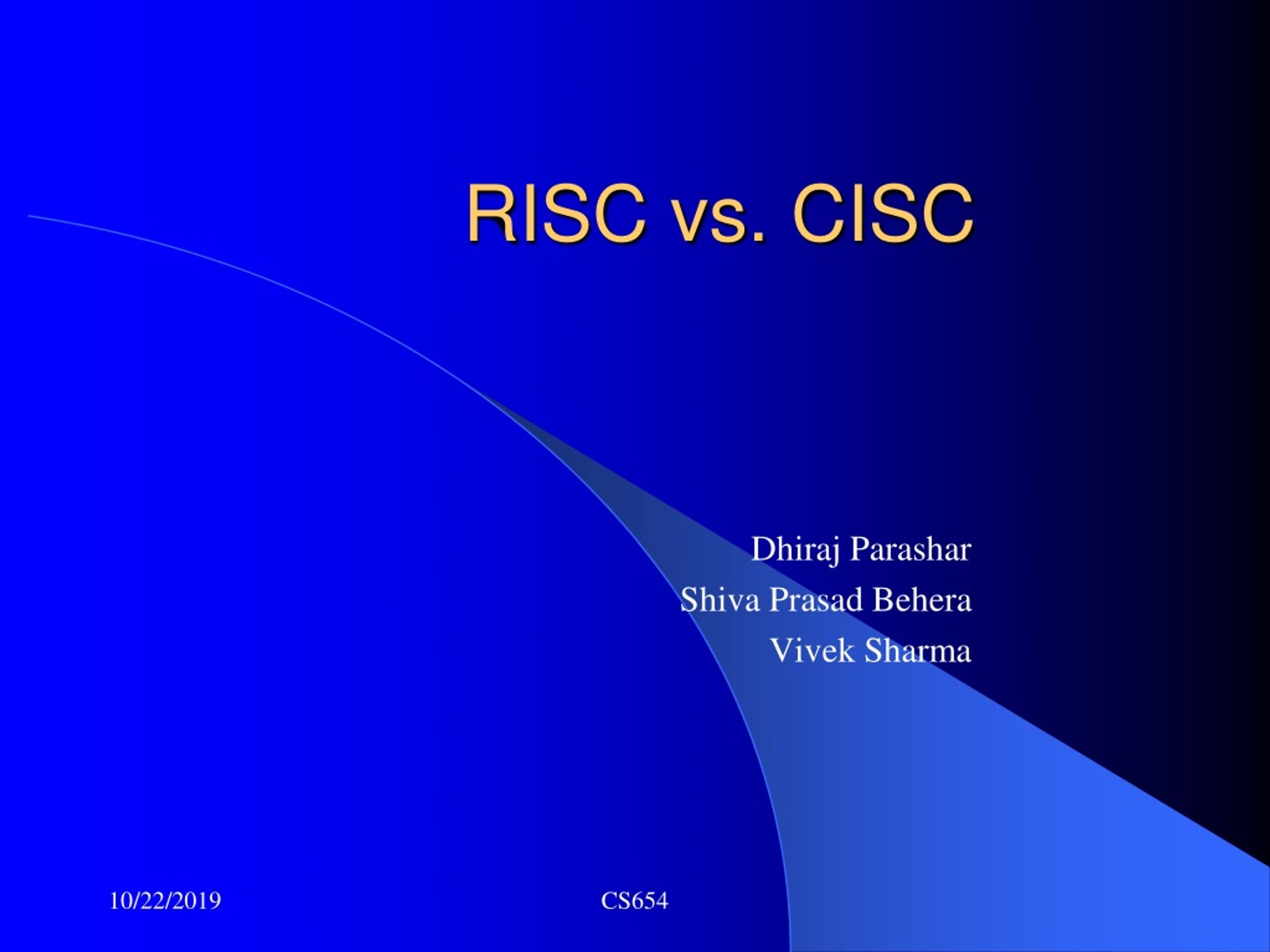 PPT - RISC vs. CISC PowerPoint Presentation, free download - ID:438187