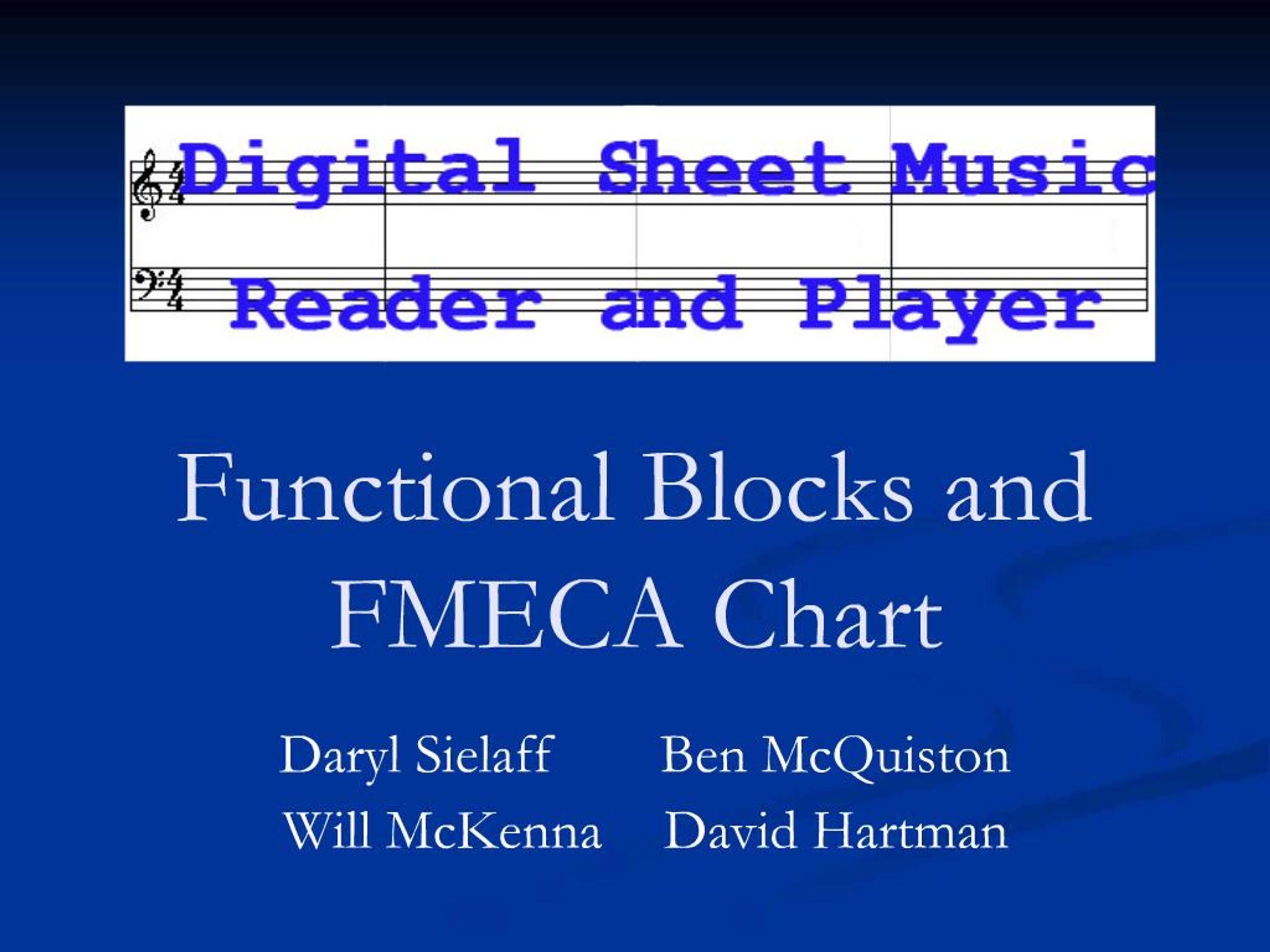 PPT - Functional Blocks and FMECA Chart PowerPoint Presentation, free ...
