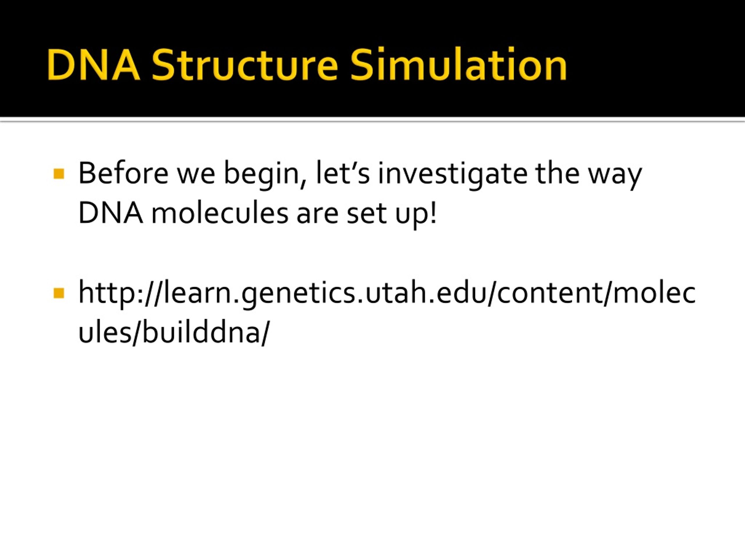 PPT - DNA Structure Simulation PowerPoint Presentation, free download ...
